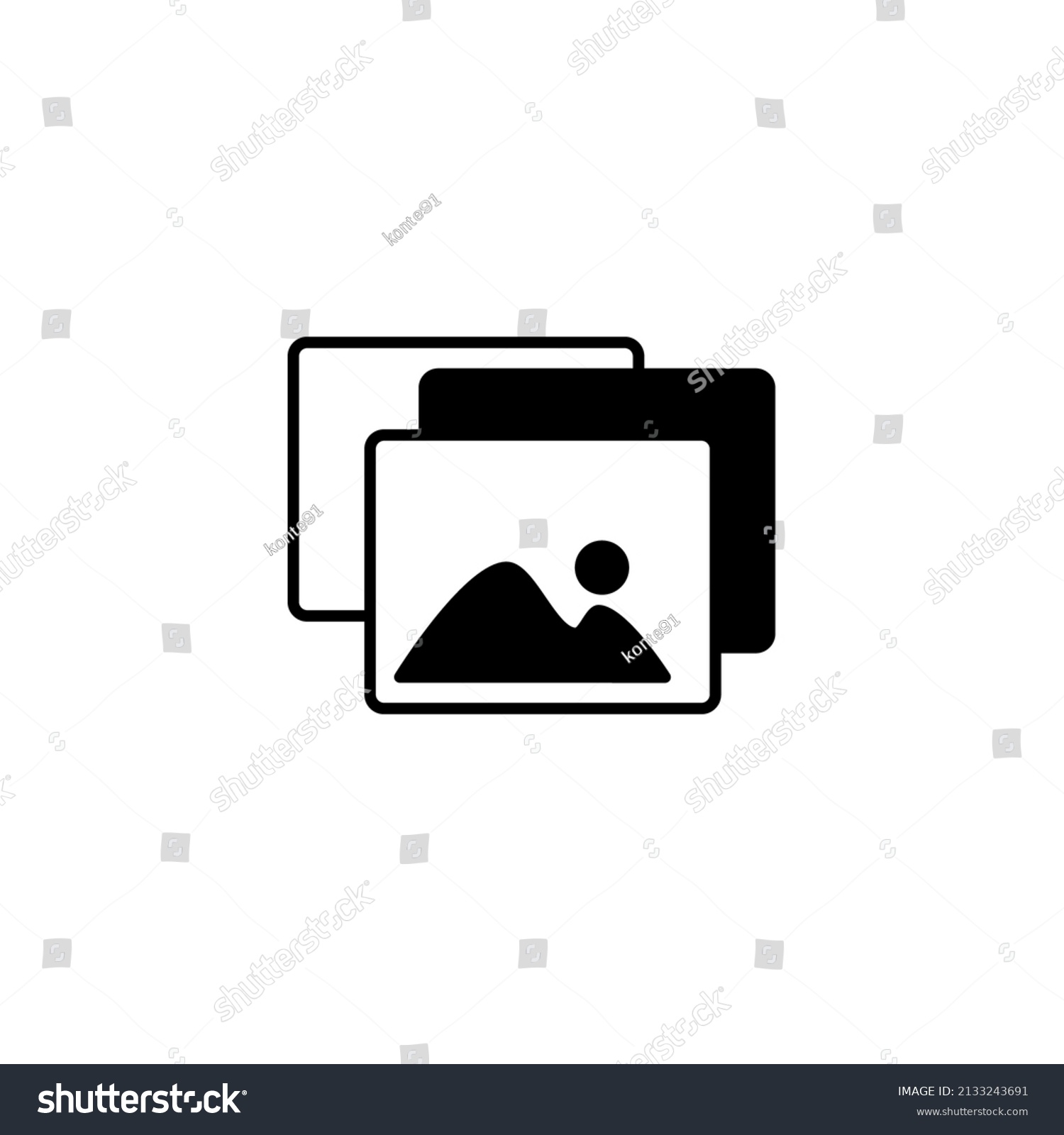 Gallery Icon Symbol Vector Elements Infographic Stock Vector (Royalty ...