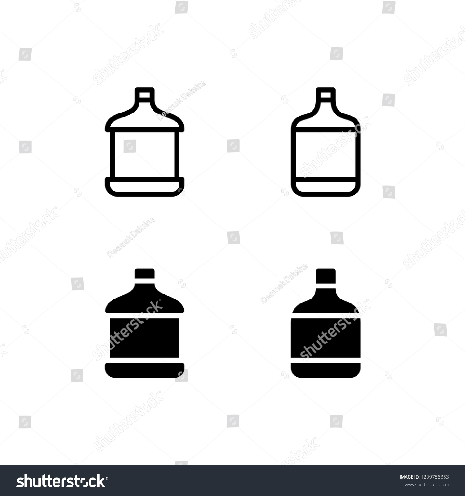 Símbolo vector del logotipo de galón: vector de stock (libre de ...