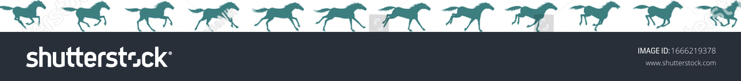 Galloping Horse Animation Sprite Sheet: stockvector (rechtenvrij ...
