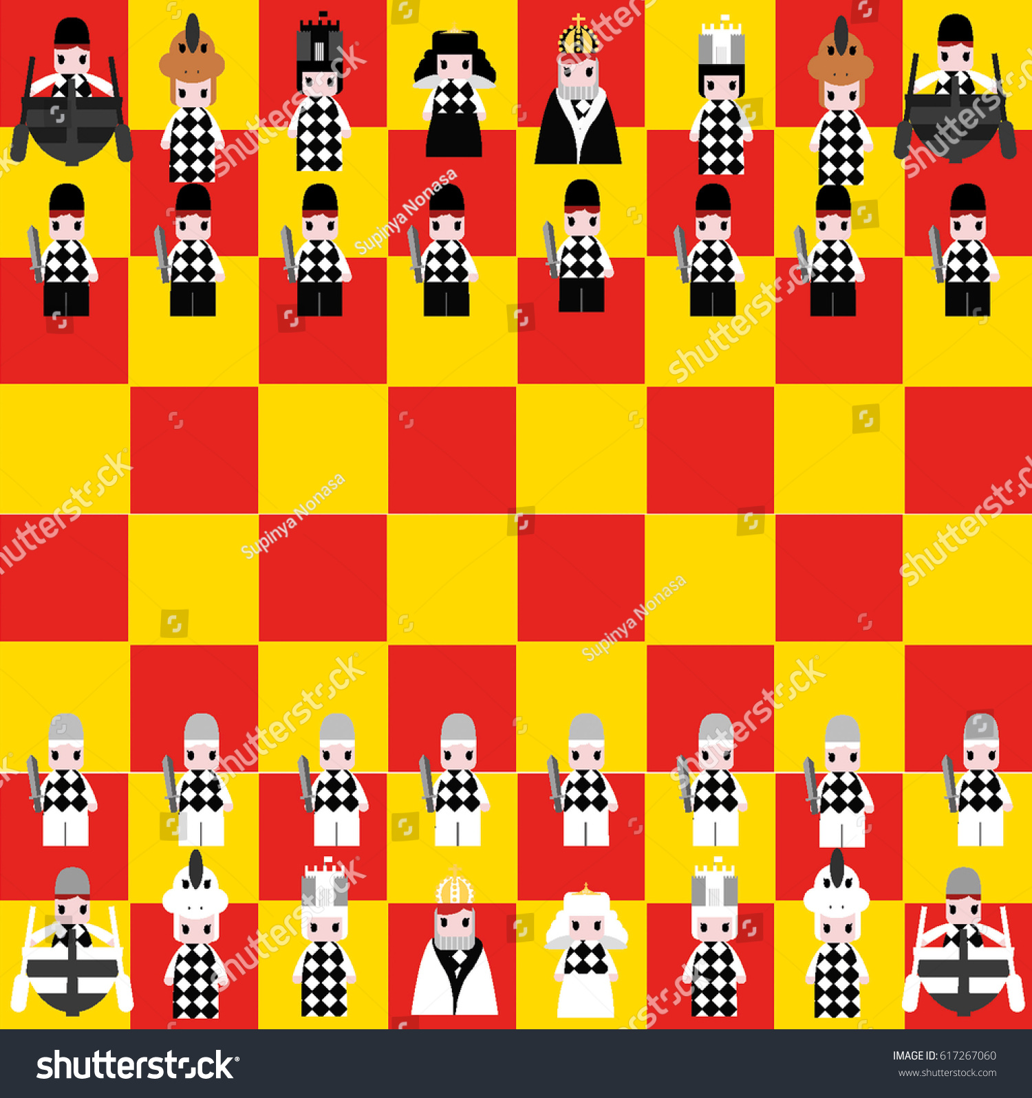 Game Chess Board Character Stock Vector (Royalty Free) 617267060 ...