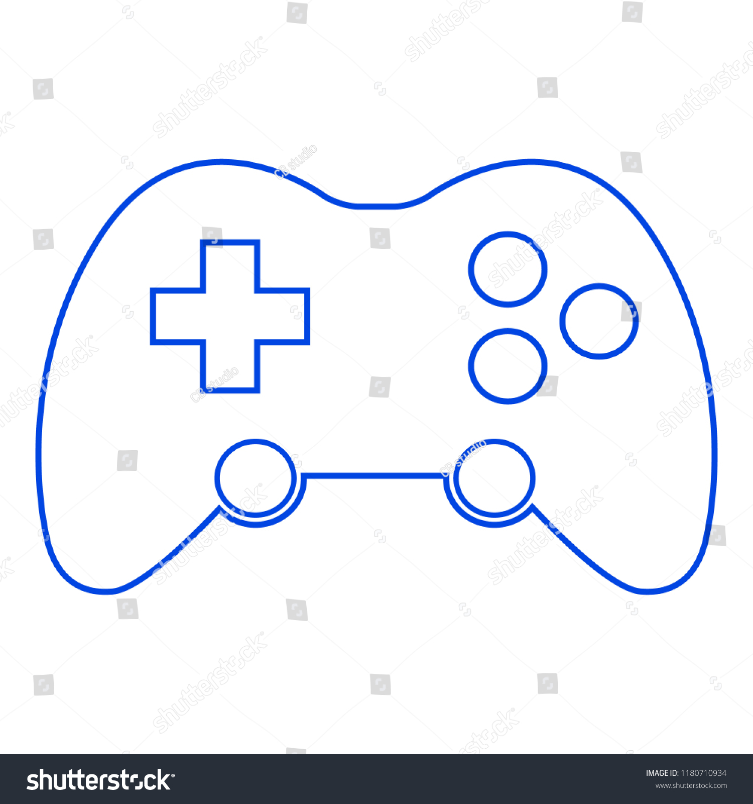 Game Control Icon Stock Vector (Royalty Free) 1180710934 | Shutterstock