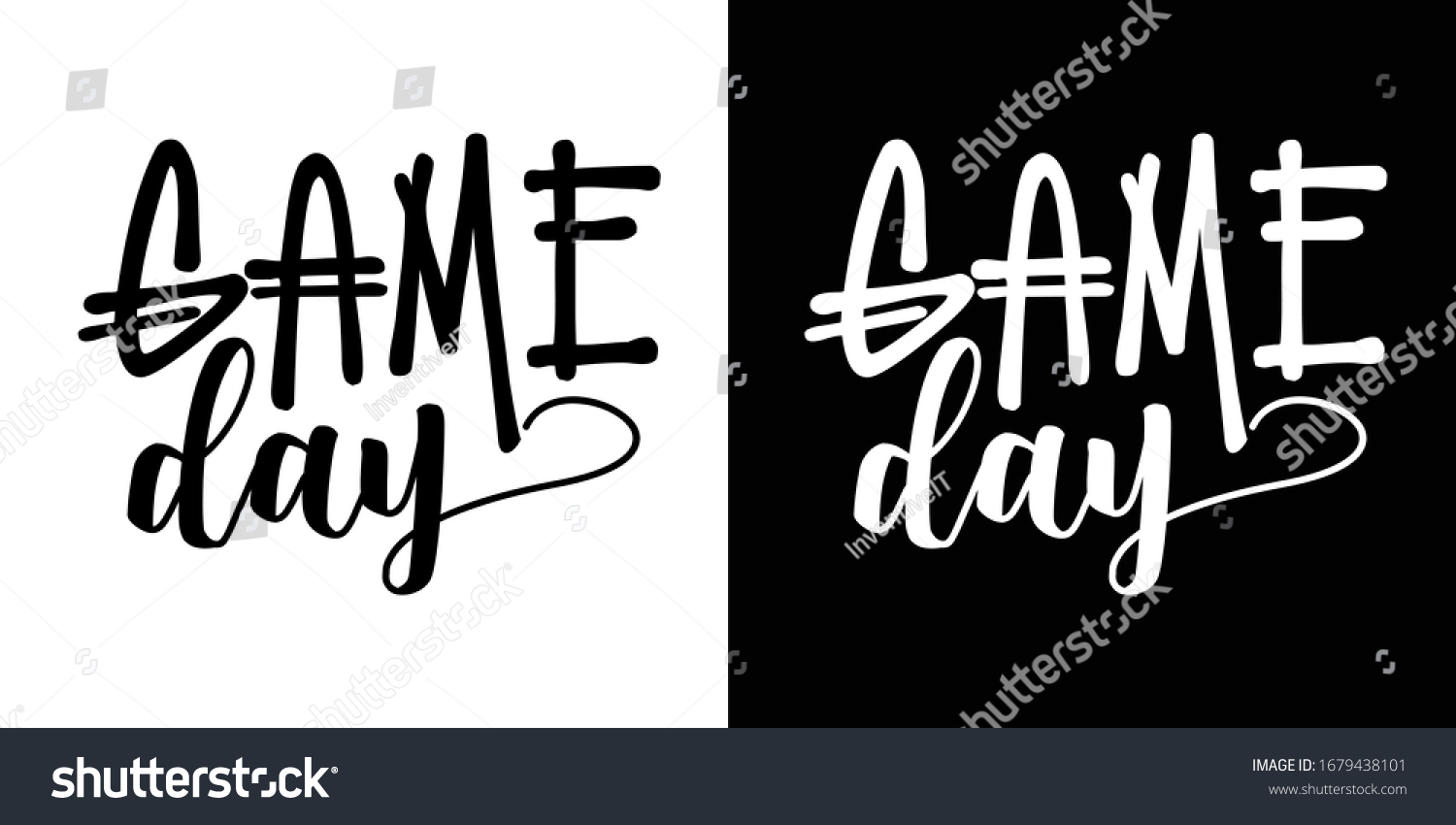 Game Day Printable Vector Illustration Stock Vector (Royalty Free ...