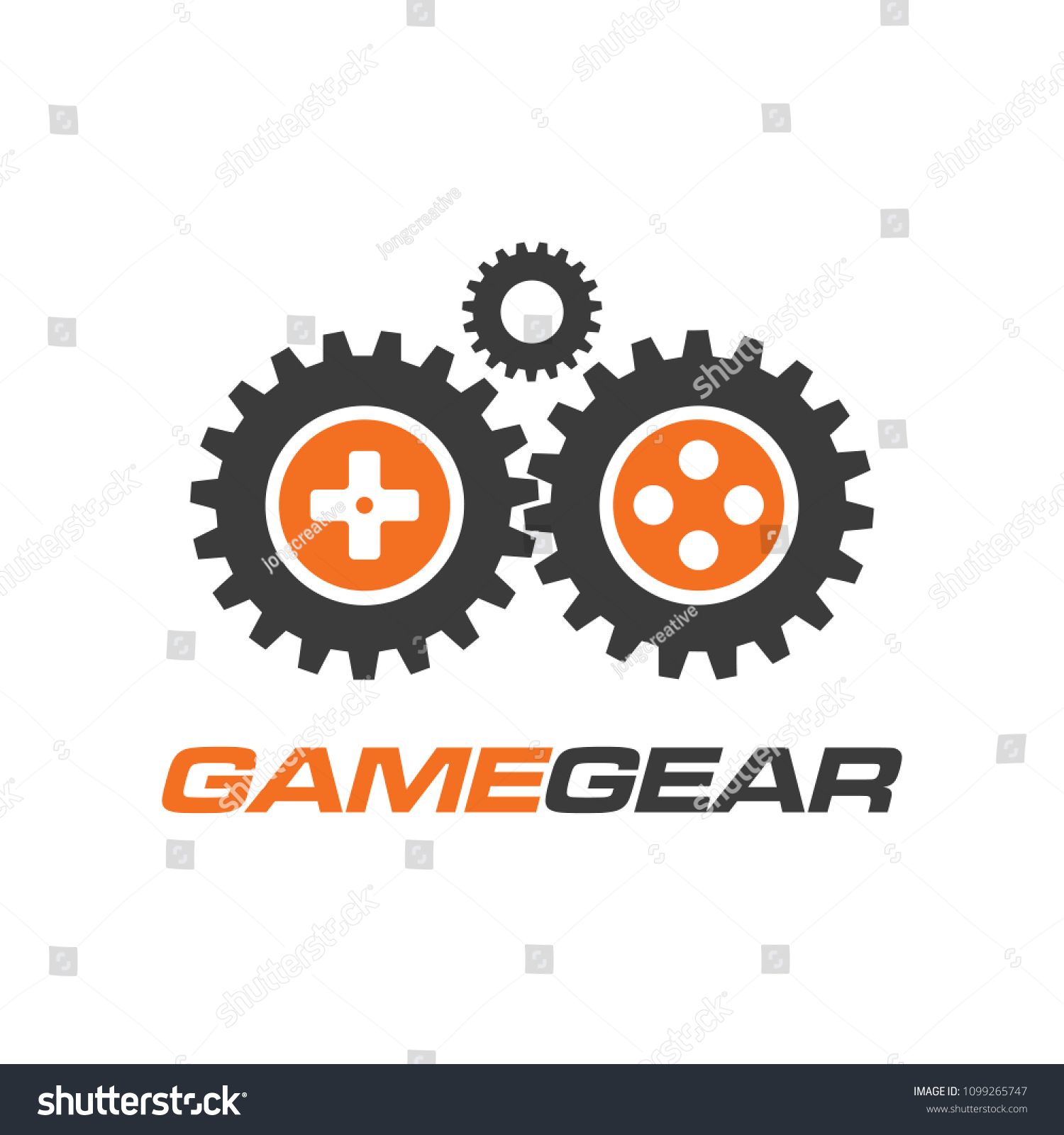 Game Gamer Developer Gear Symbol Stock Vector (Royalty Free) 1099265747 ...
