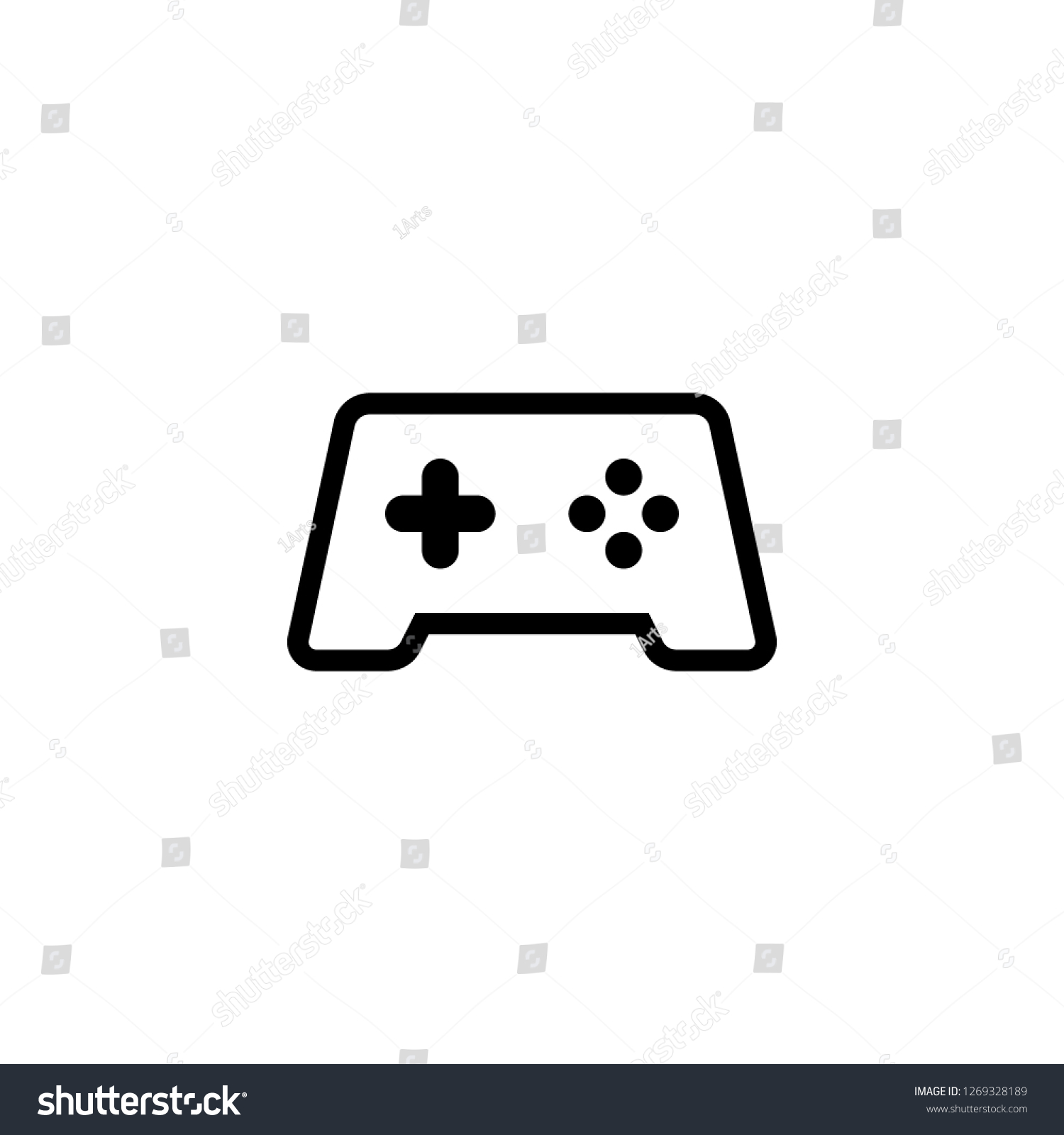 Game Icon Logo Vector Design Stock Vector (Royalty Free) 1269328189 ...