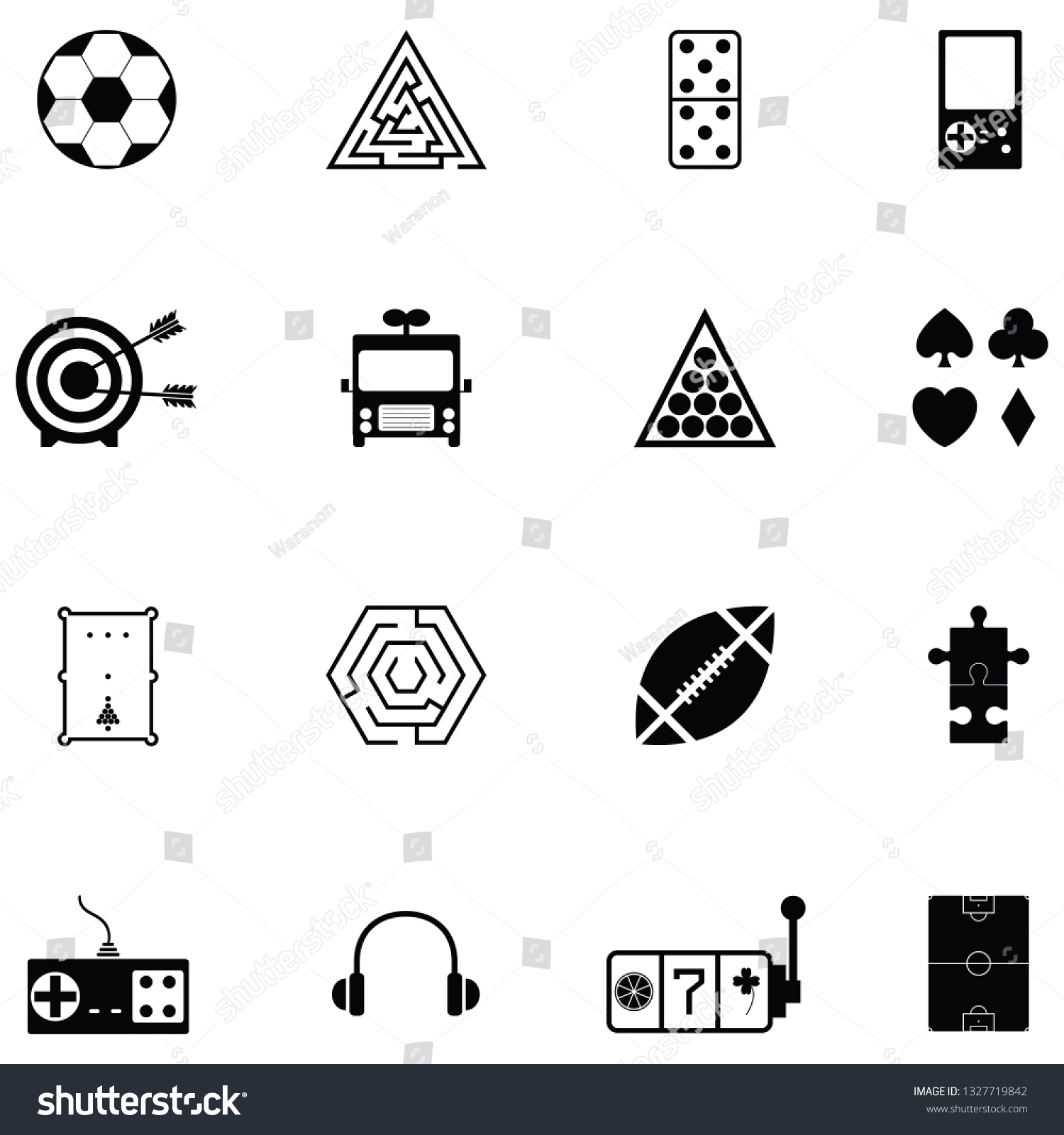 Game Icon Set Stock Vector (Royalty Free) 1327719842 | Shutterstock