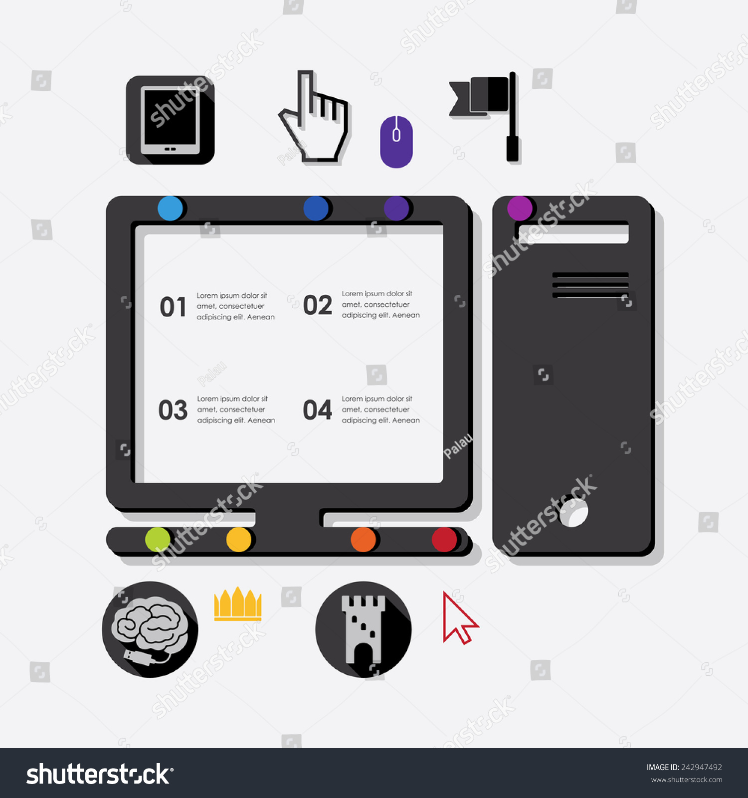 Game Infographic Stock Vector (Royalty Free) 242947492