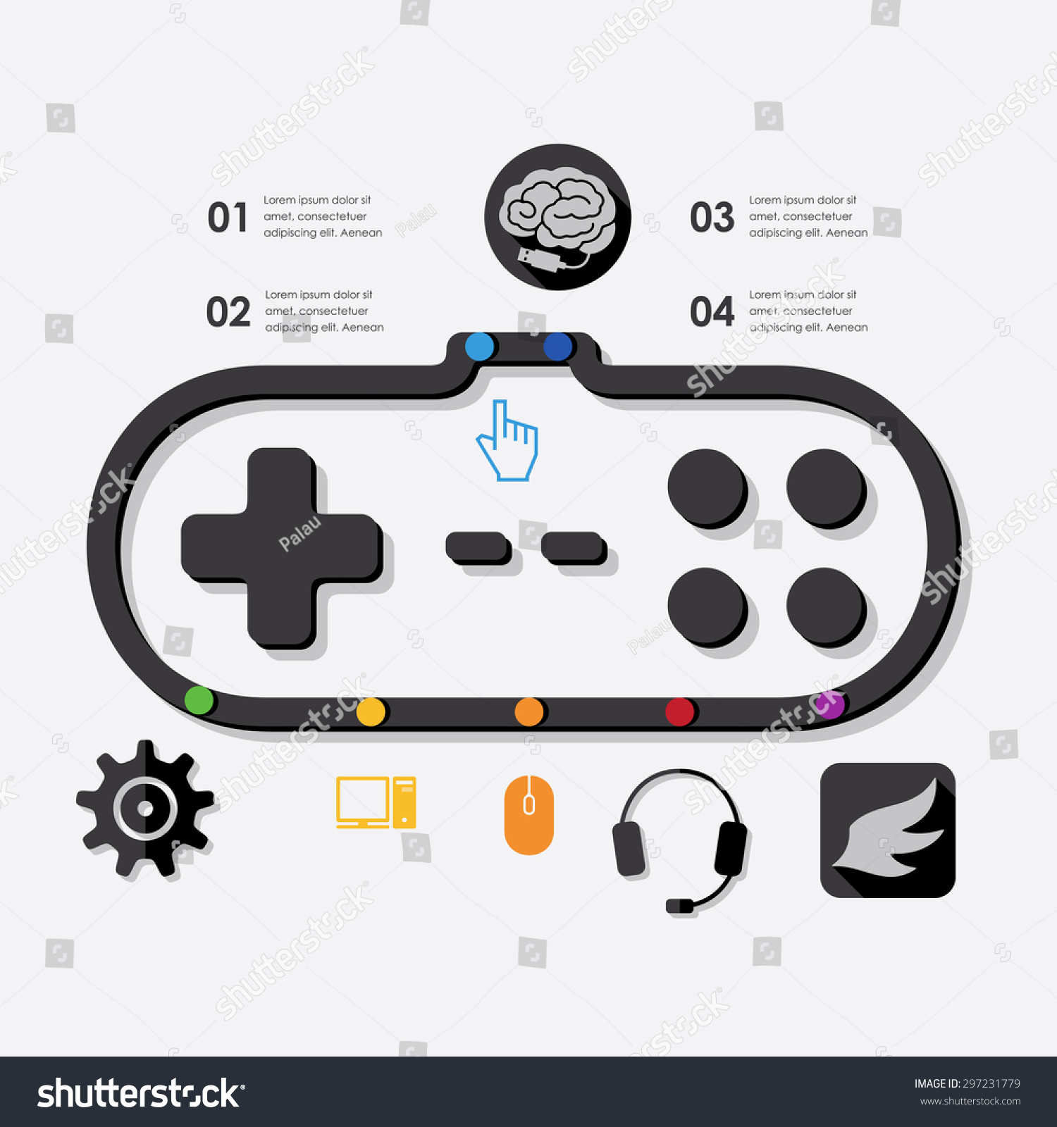 Game Infographic Stock Vector (Royalty Free) 297231779 | Shutterstock