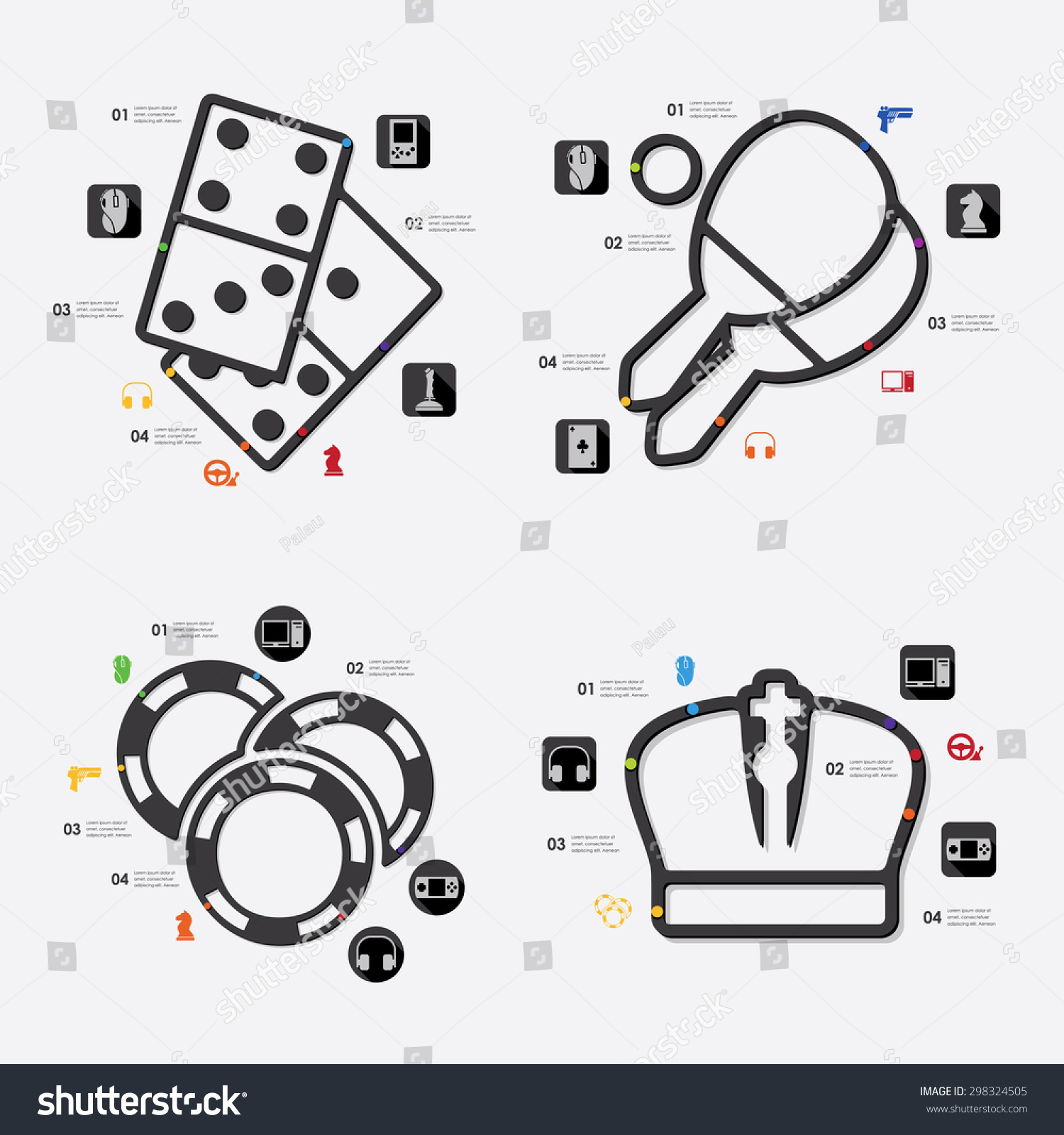 Game Infographic Stock Vector (Royalty Free) 298324505 | Shutterstock