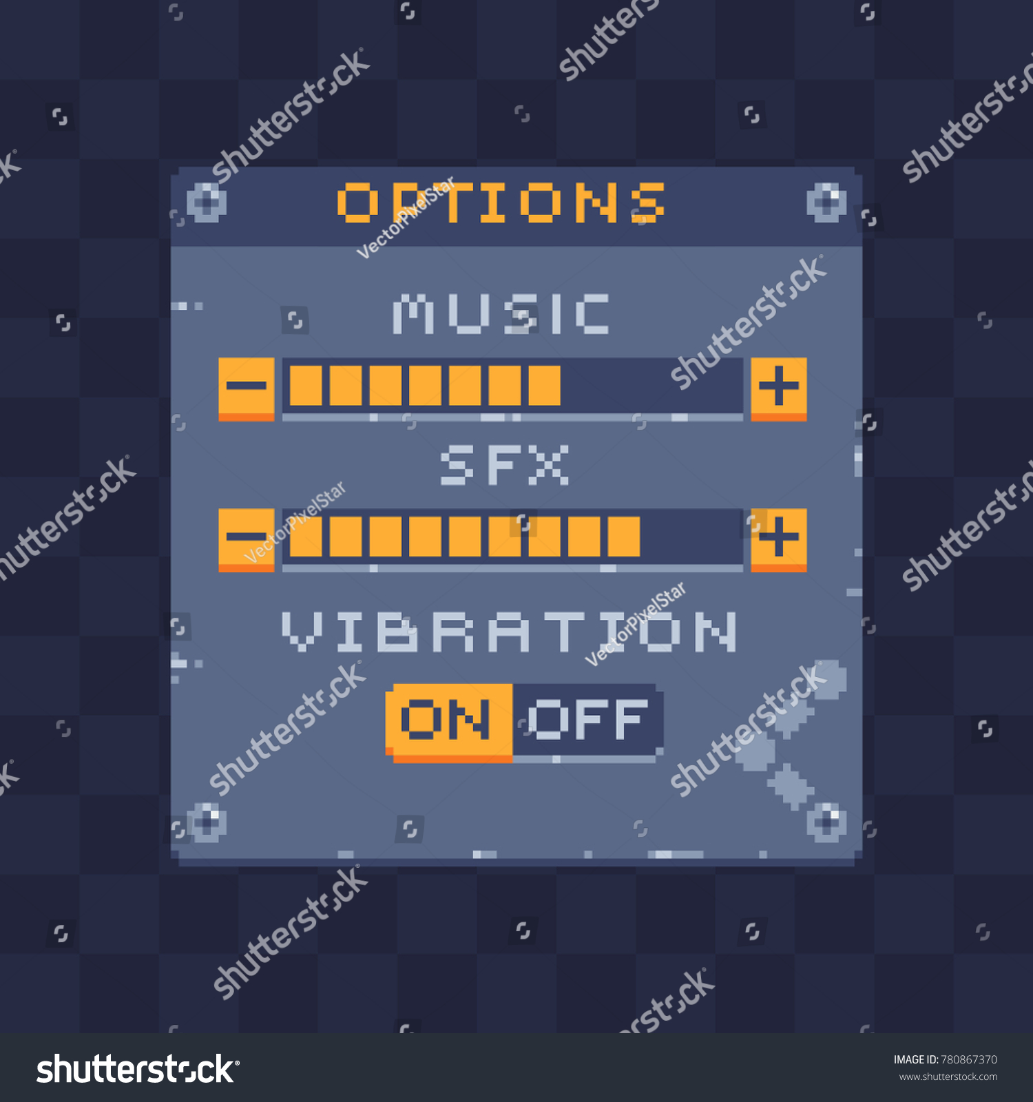 11,260 Pixel menu Stock Illustrations, Images & Vectors | Shutterstock