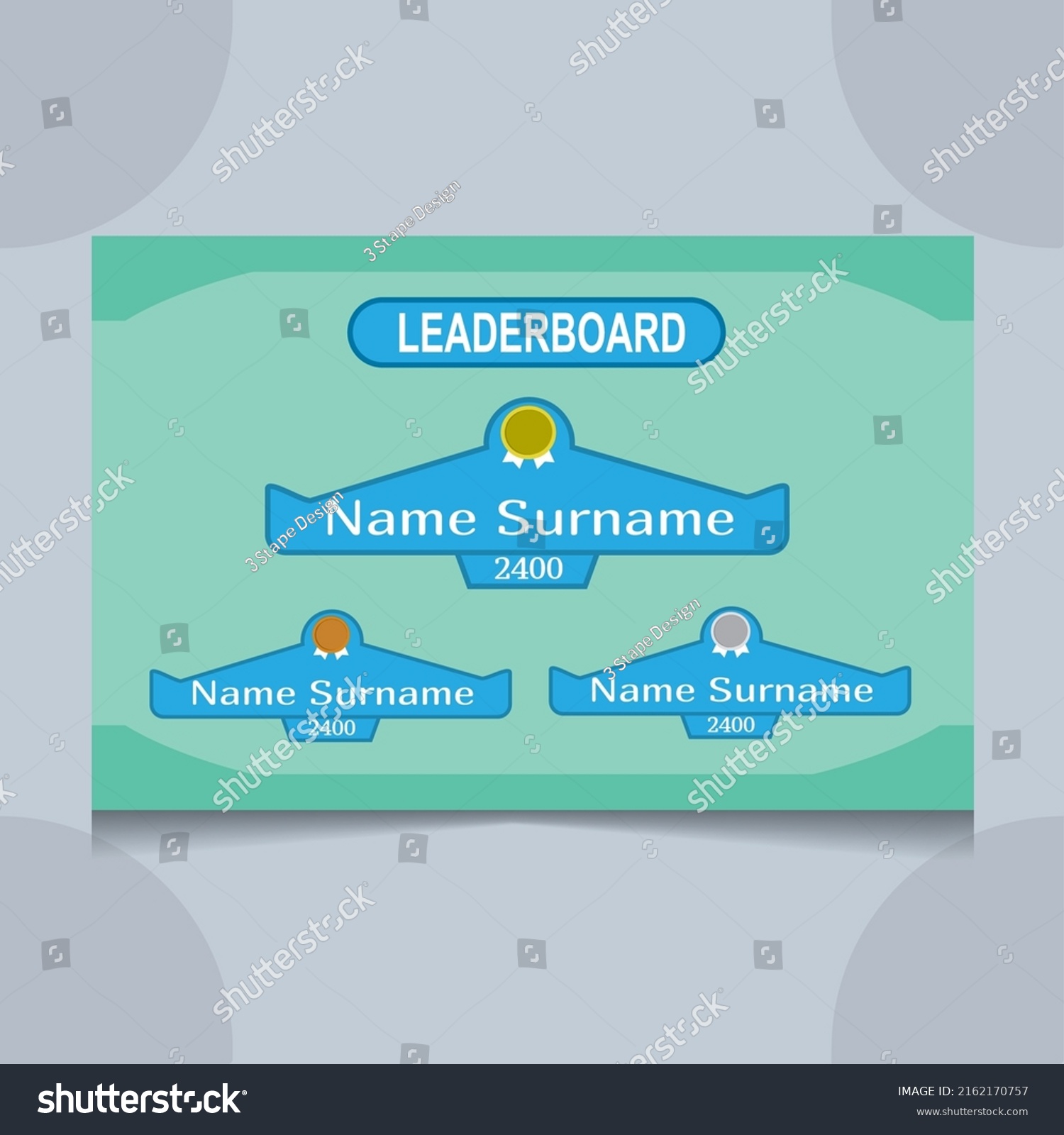 Game Leaderboard Abstract Background Stock Vector (Royalty Free ...