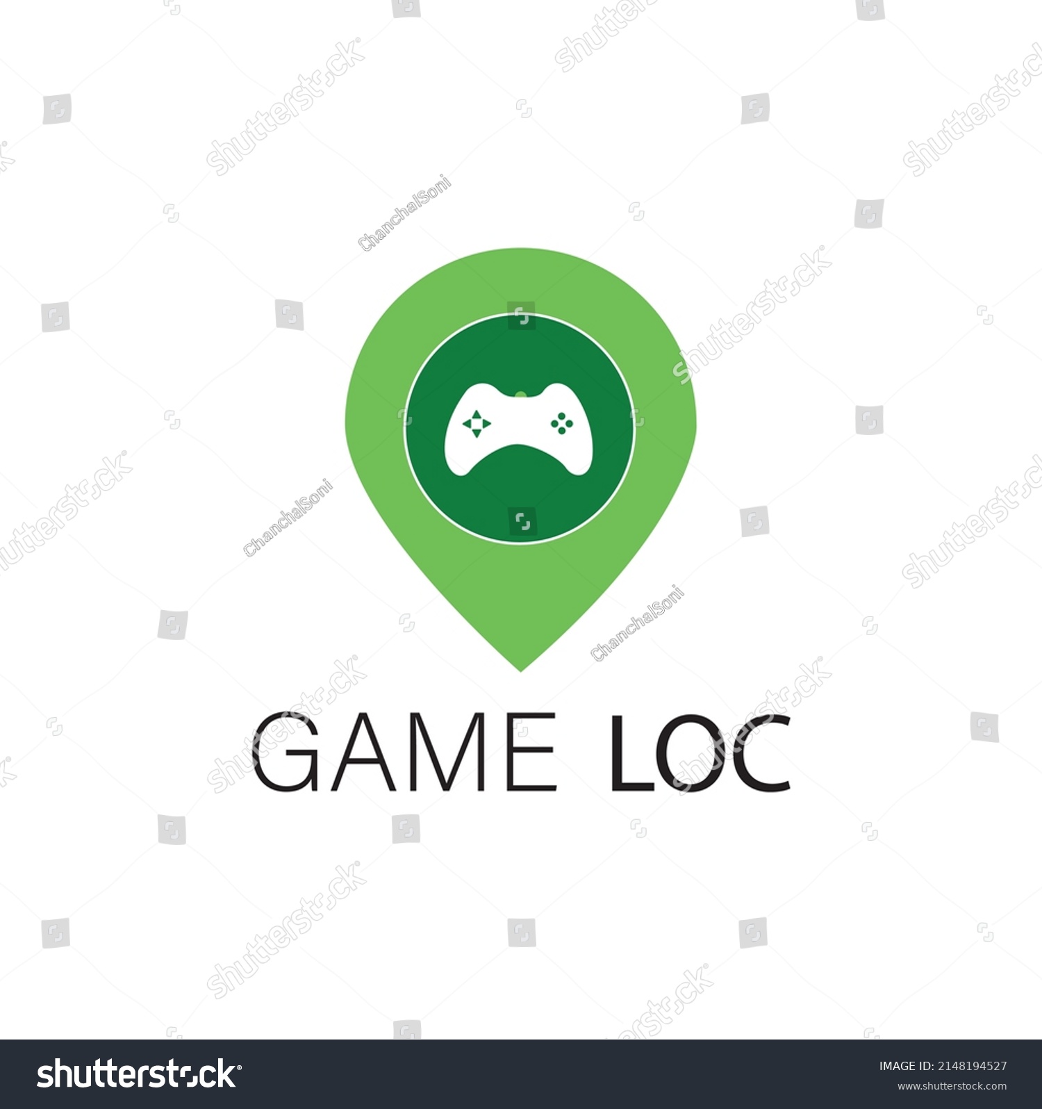 Game Location Logo Design Template Stock Vector (Royalty Free ...