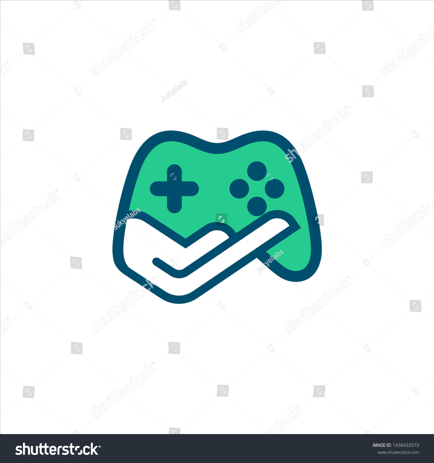 Game Logo Design Vector Template Stock Vector (Royalty Free) 1438432973 ...