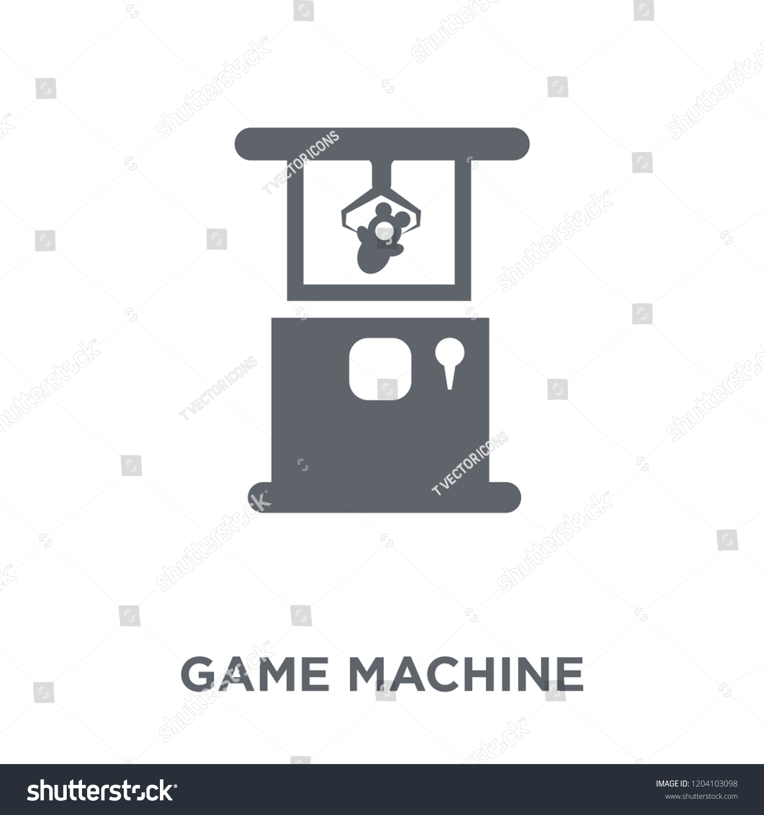 Game Machine Icon Game Machine Design Stock Vector (Royalty Free ...