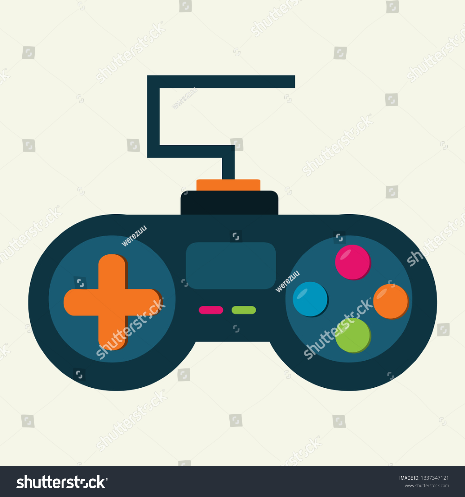 Game Pad Vector Illustration Symbol Stock Vector (Royalty Free) 1337347121