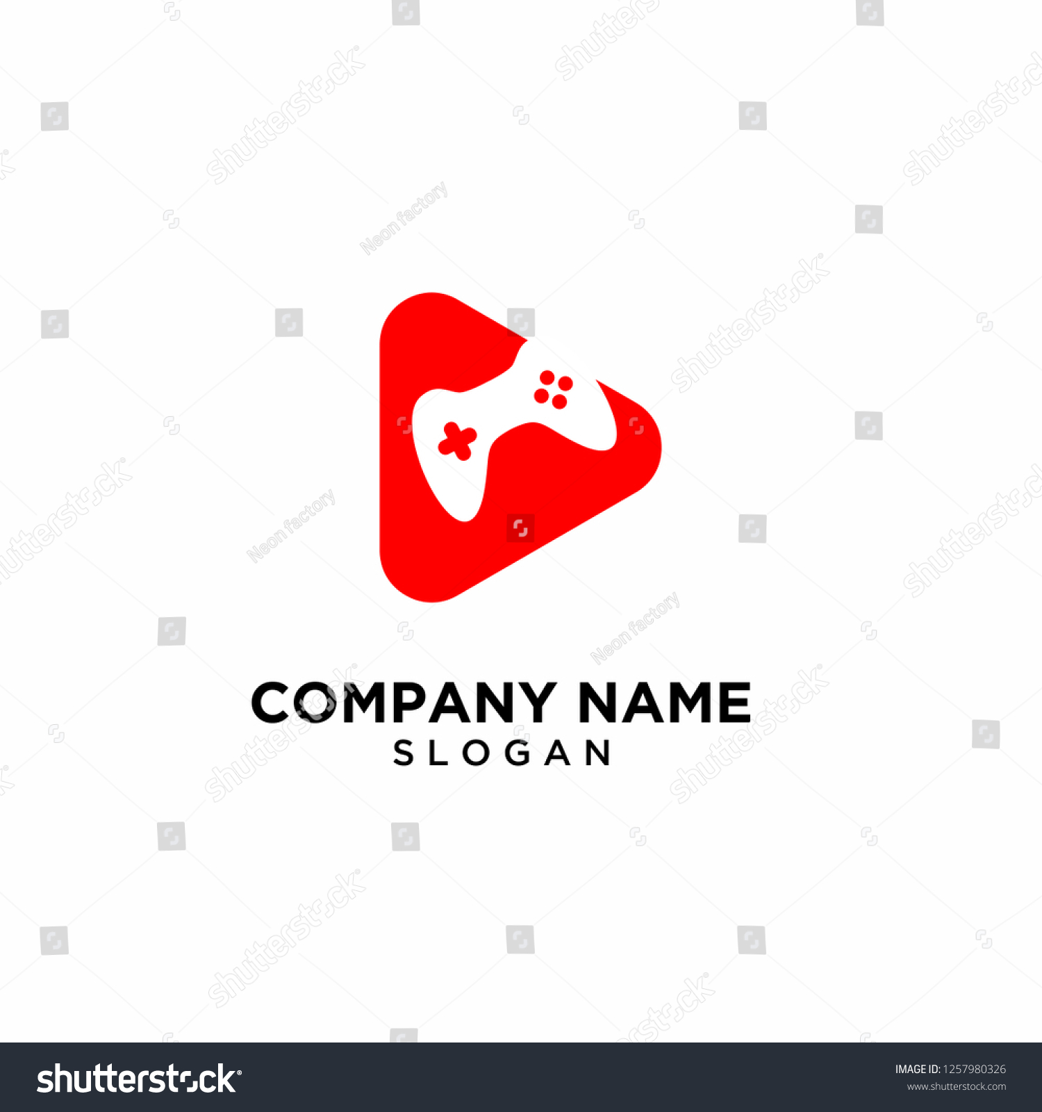 Game Play Logo Icon Designs Vector Stock Vector (Royalty Free) 1257980326