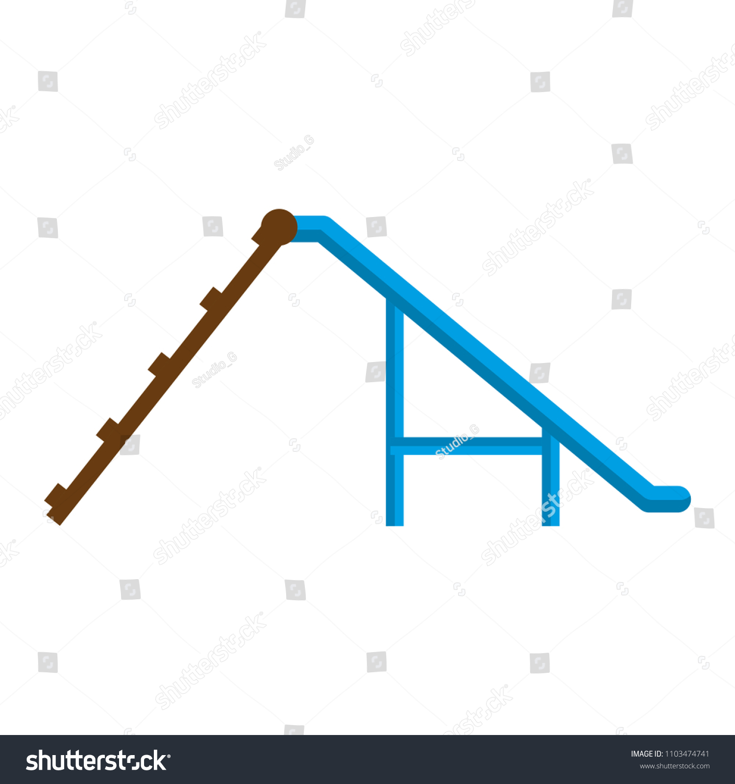 Game Playground Slide Icon Stock Vector (Royalty Free) 1103474741 ...
