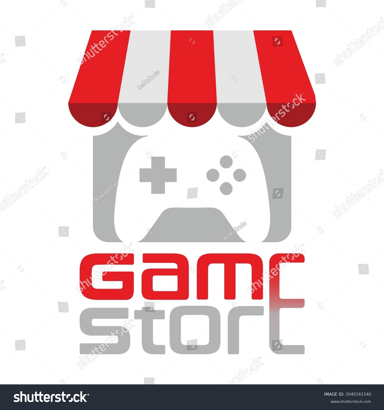 Game Store Logo Template Illustration Stock Vector (Royalty Free ...