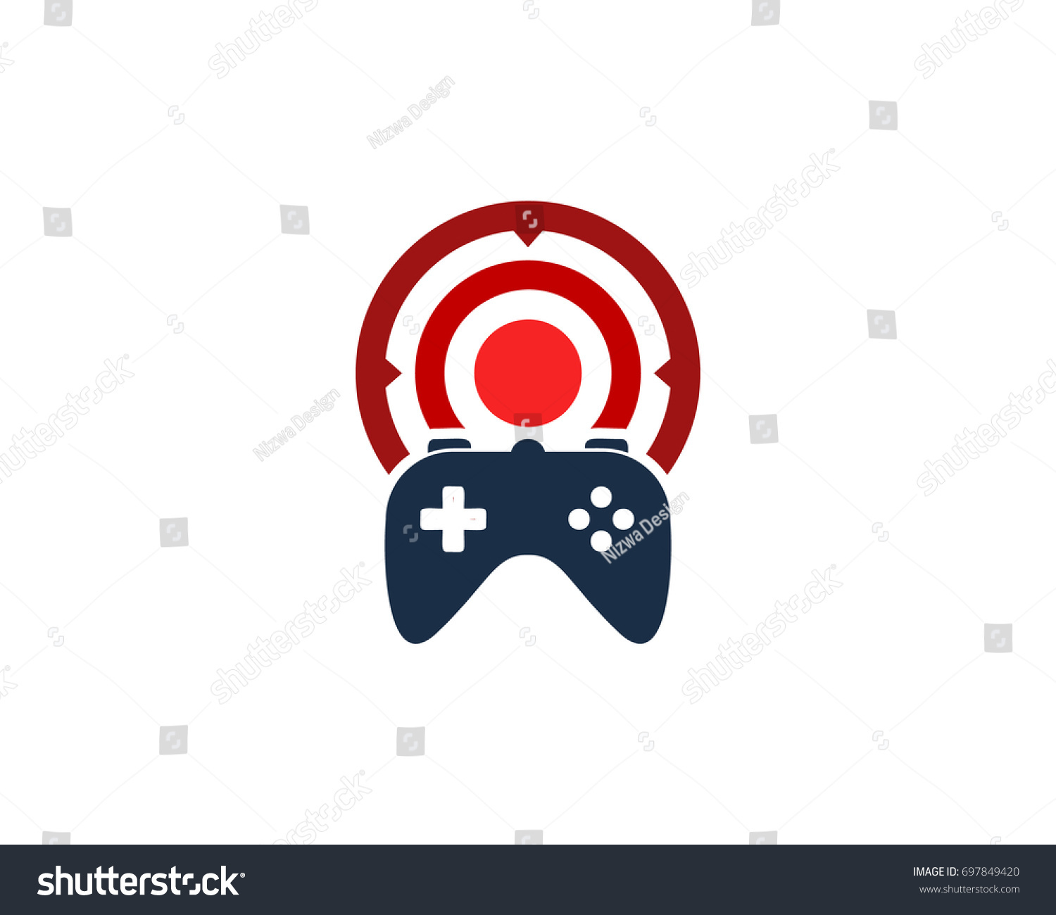Game Target Icon Logo Design Element Stock Vector (Royalty Free ...