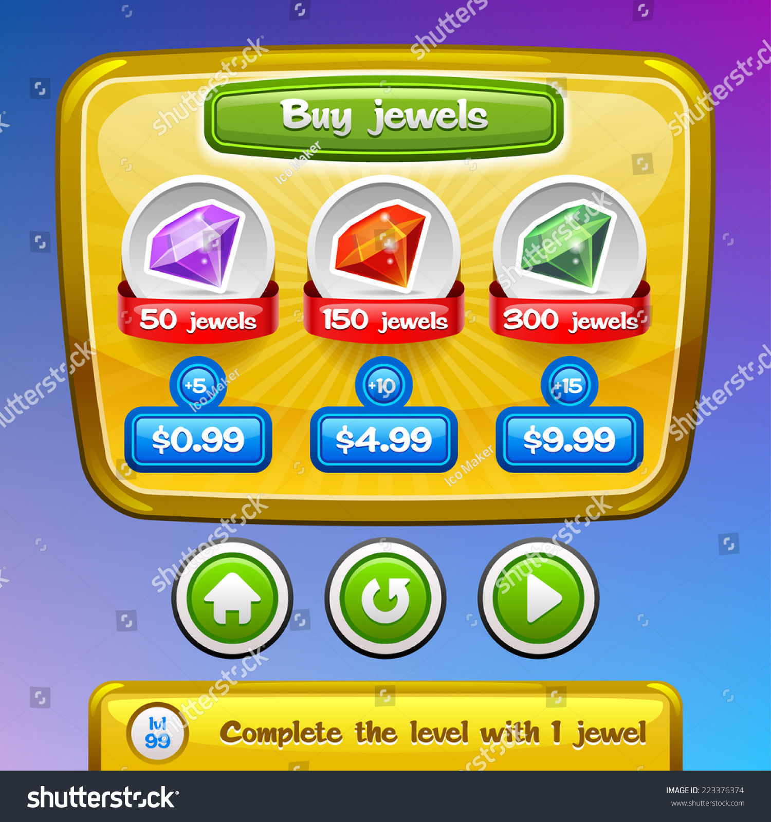Game Ui Virtual Currency Bank Screen: Stock-Vektorgrafik (Lizenzfrei ...