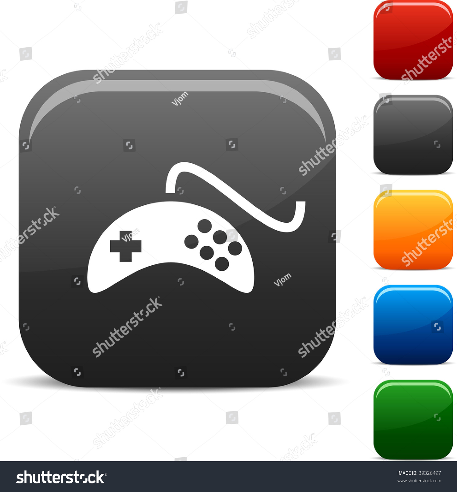 Gamepad Icon Set Vector Illustration Stock Vector (Royalty Free ...