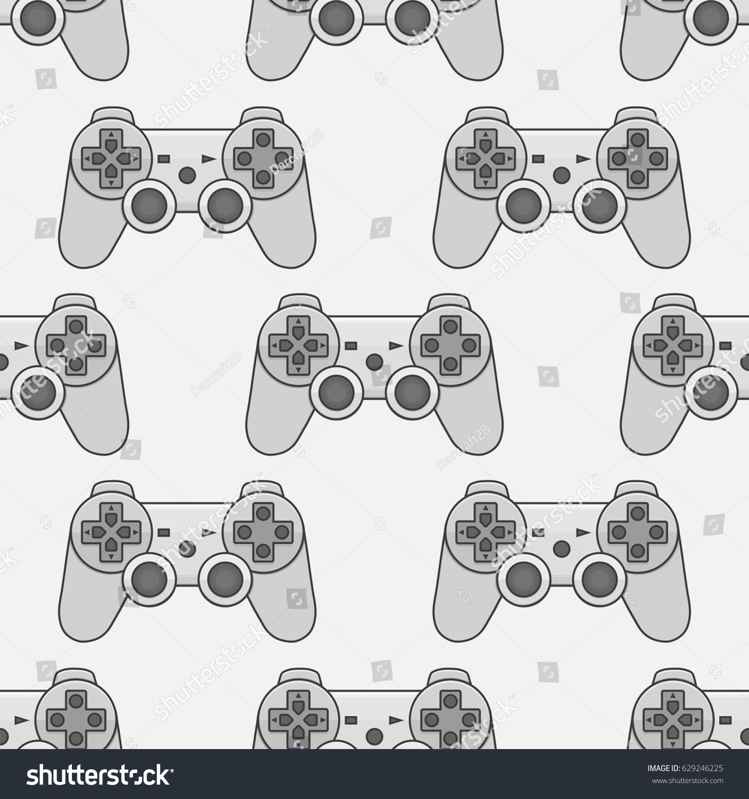 Gamepad Seamless Texture Video Game Controller: vector de stock (libre ...