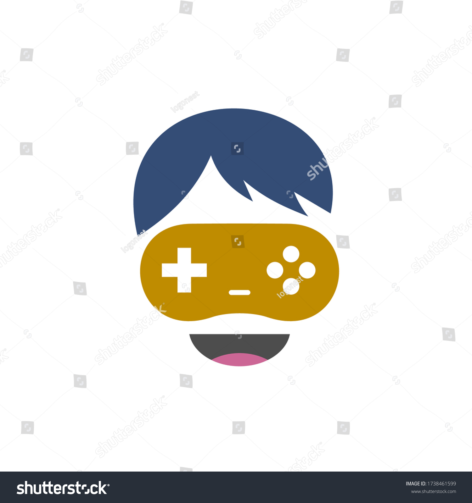 Gamer Logo Design Vector Stock Vector (Royalty Free) 1738461599 ...
