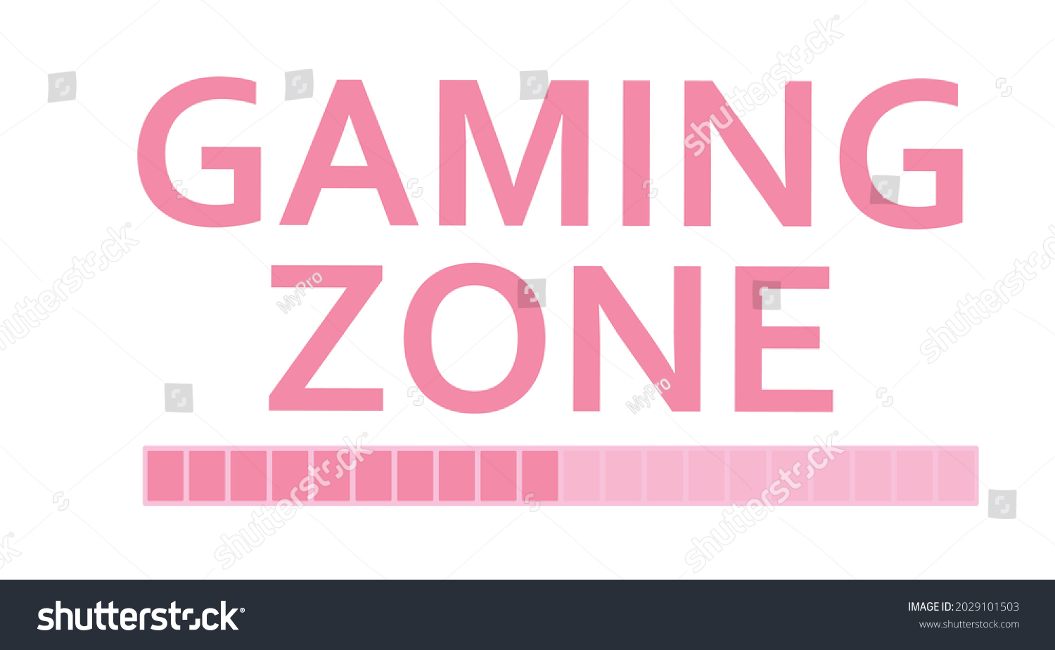 Gaming Zone Sign Vector Illustration Stock Vector (Royalty Free ...
