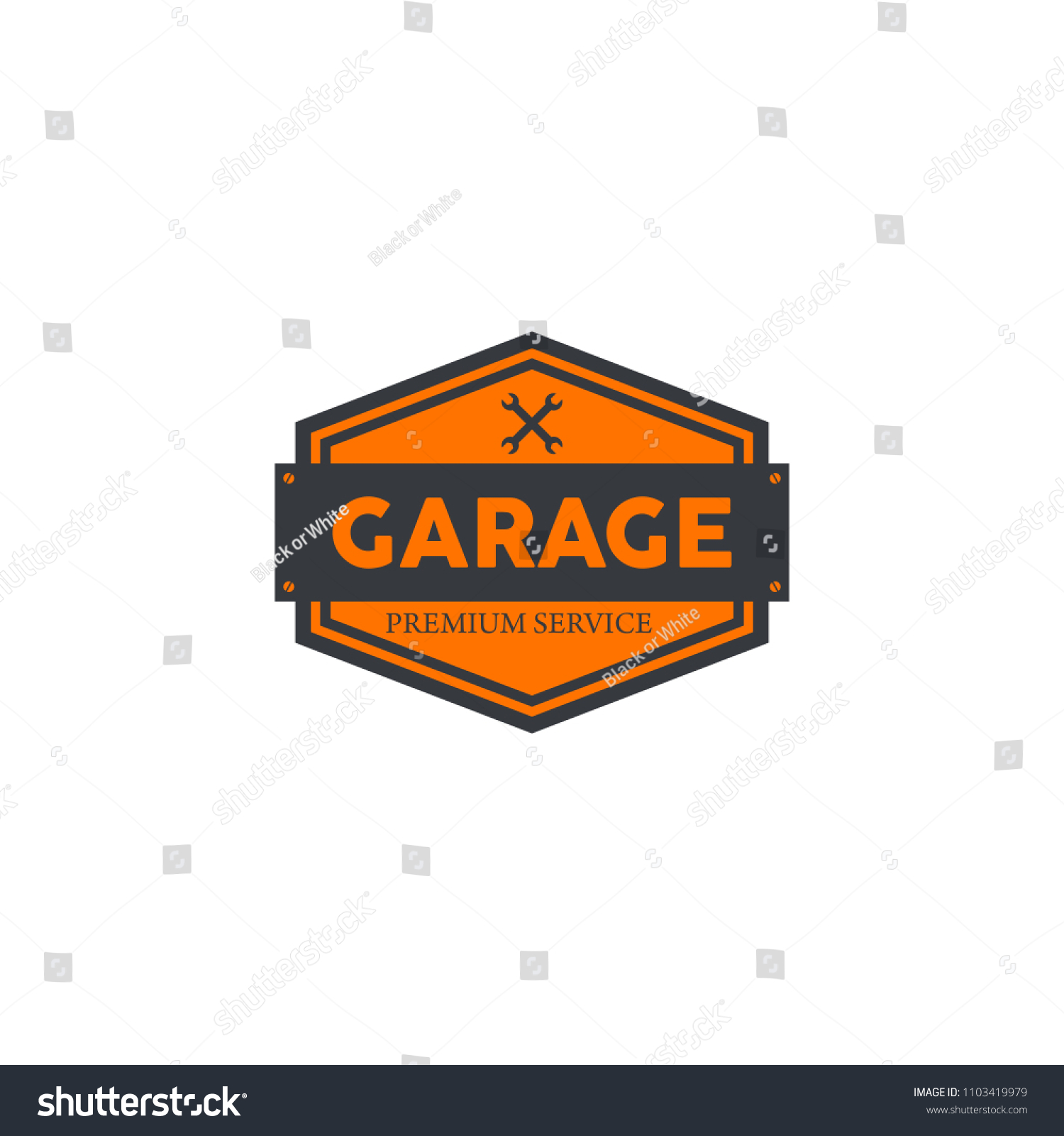 Garage Logo Design Stock Vector (Royalty Free) 1103419979 | Shutterstock