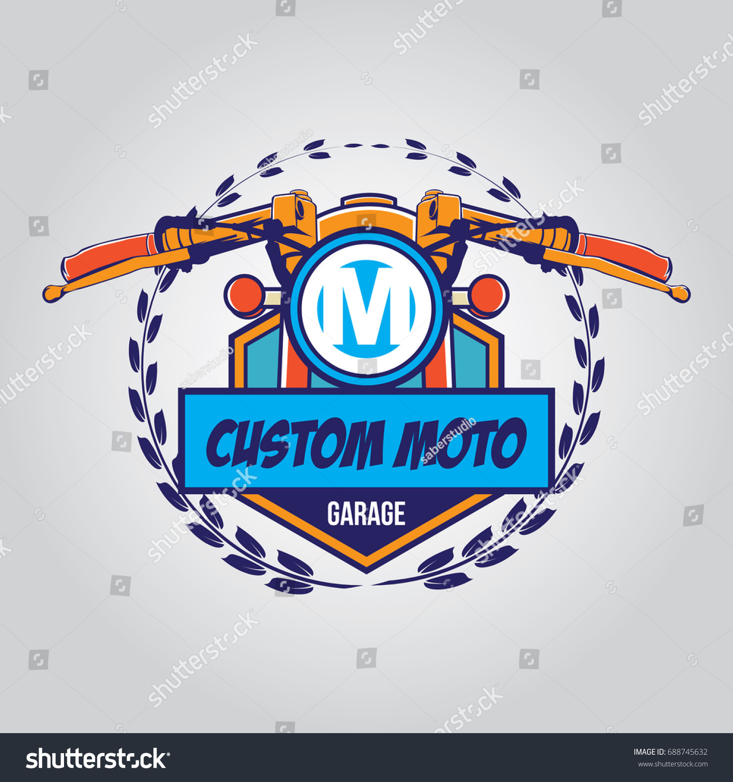 Garage Logo Vector Illustration Stock Vector (Royalty Free) 688745632 ...