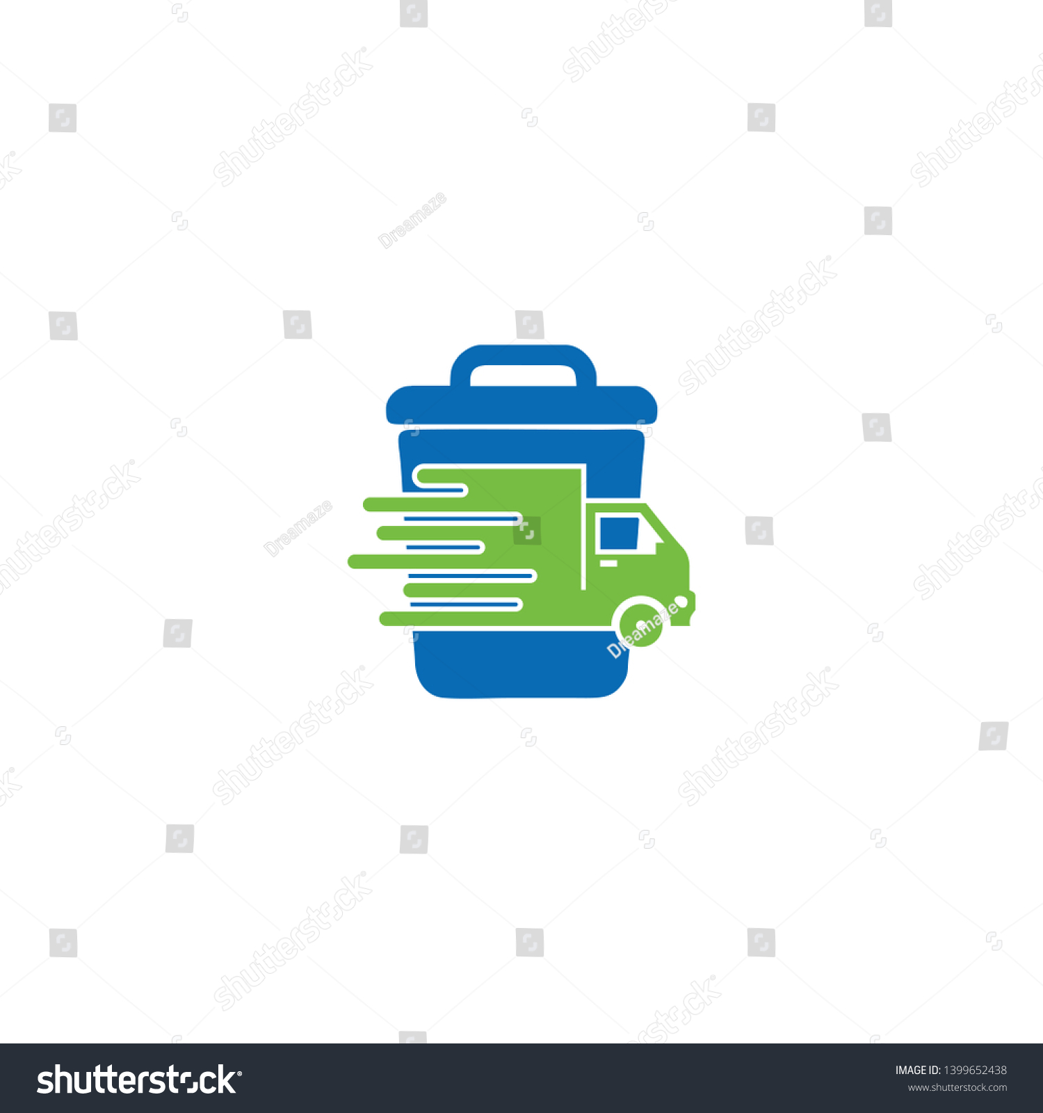 Garbage Car Logo Design Modern Template Stock Vector (Royalty Free ...