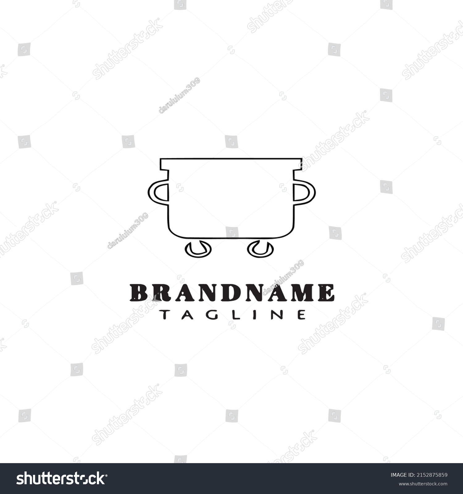 Garbage Logo Template Icon Modern Vector Stock Vector (Royalty Free ...