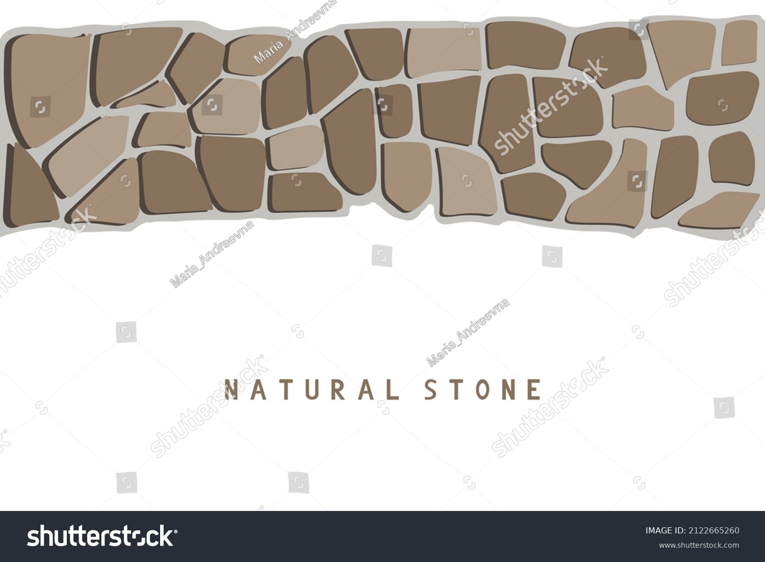 Garden Path Natural Stone Design Vector Stock Vector (Royalty Free ...