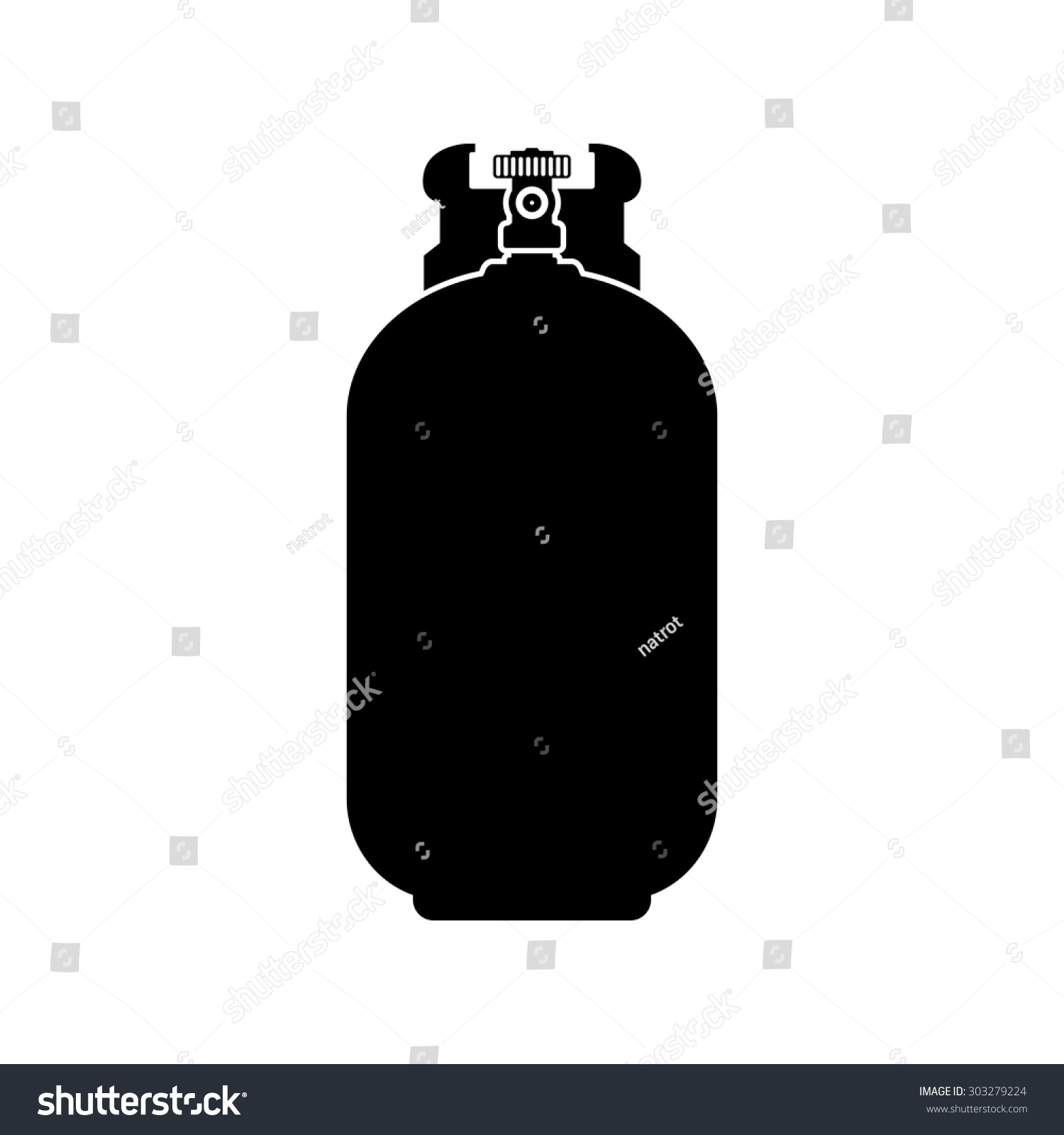 Gas Bottle Icon Vector 库存矢量图（免版税）303279224 | Shutterstock