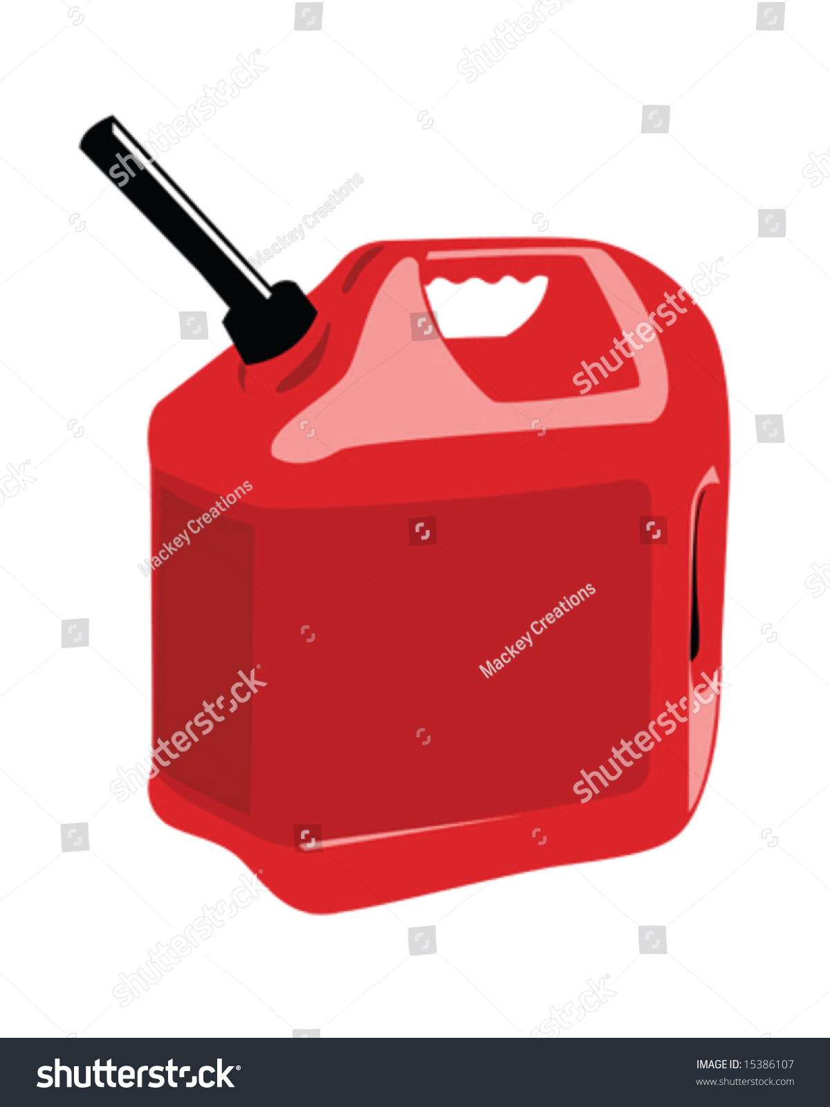 Gas Can Vector Illustration Stock Vector (Royalty Free) 15386107 ...
