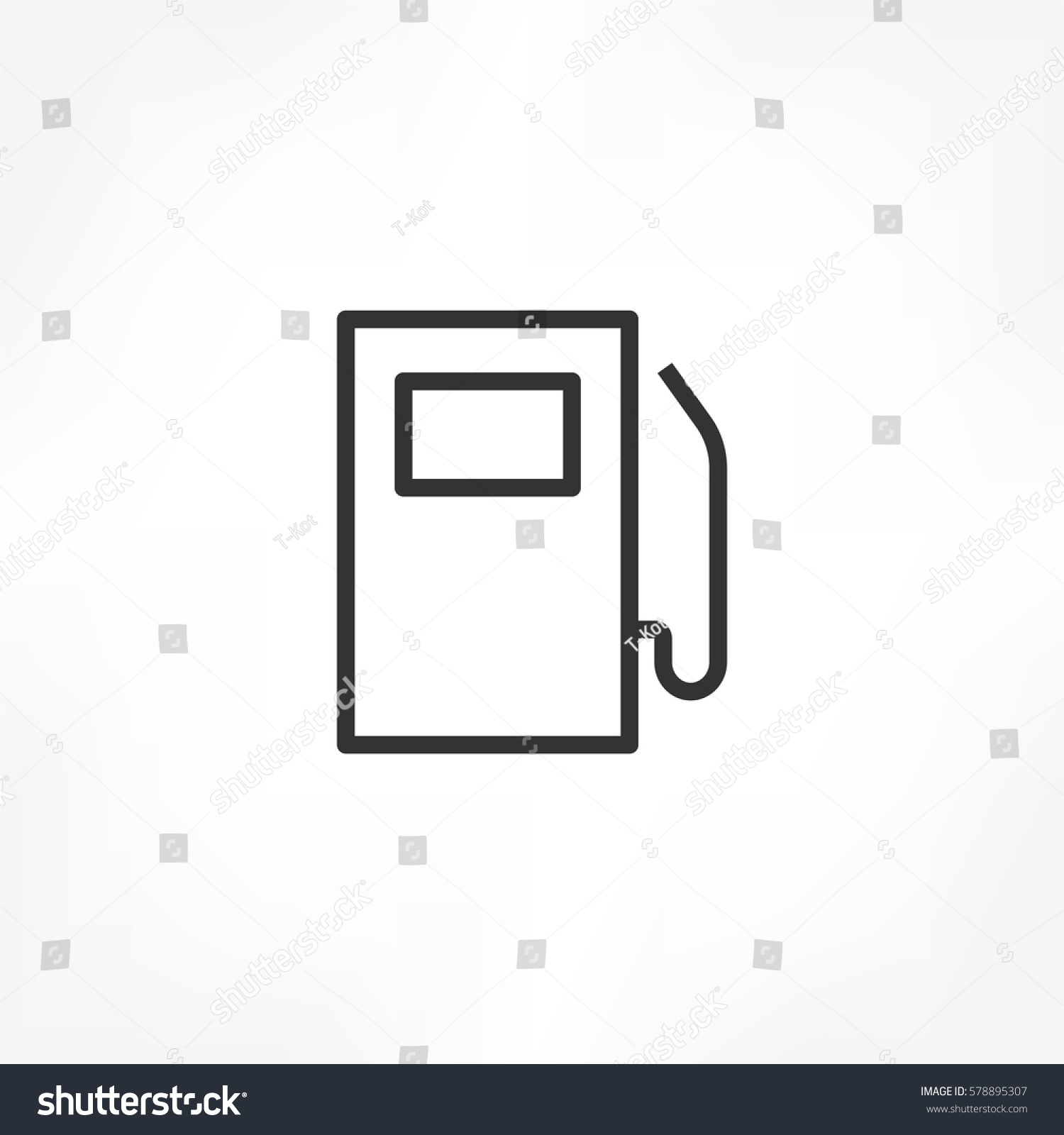Gas Pump Icon Stock Vector (Royalty Free) 578895307 | Shutterstock