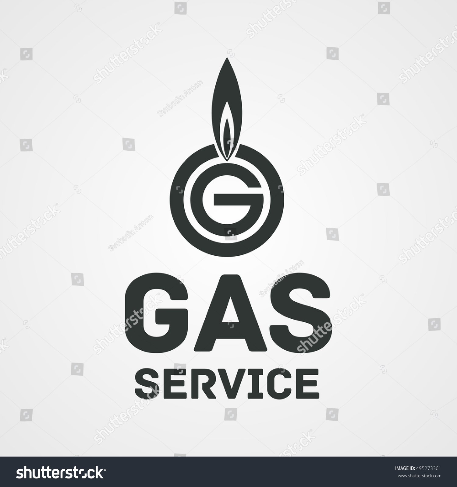 Gas Service Logotype Stock Vector (Royalty Free) 495273361 | Shutterstock