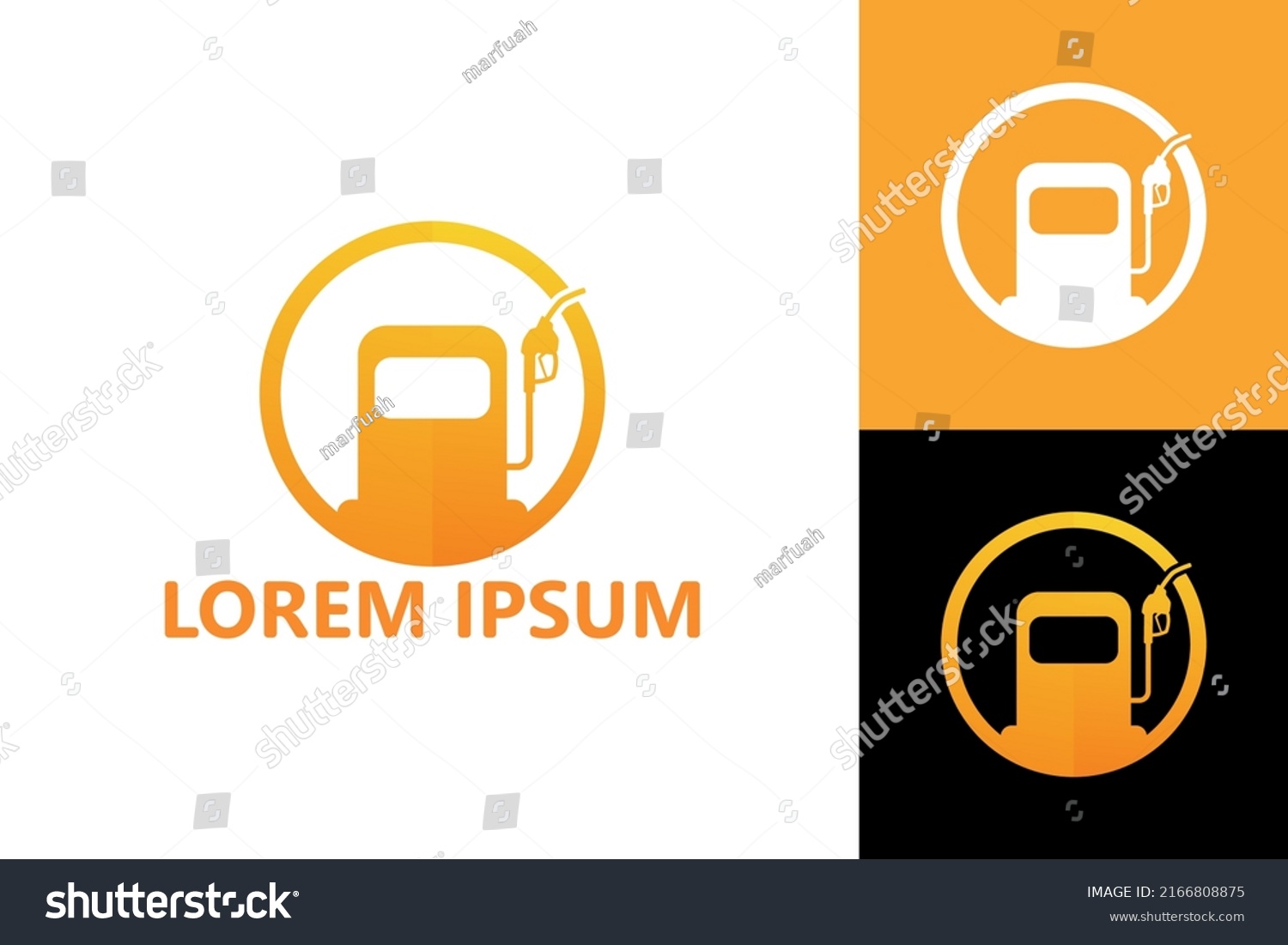 Gas Station Logo Template Design Vector Stock Vector (Royalty Free ...