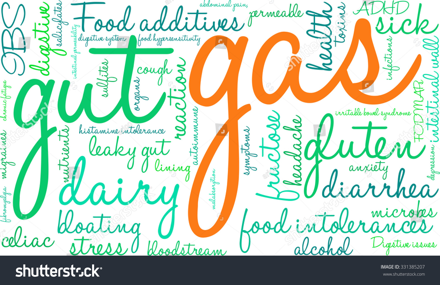 Gas Word Cloud On White Background Stock Vector (Royalty Free ...