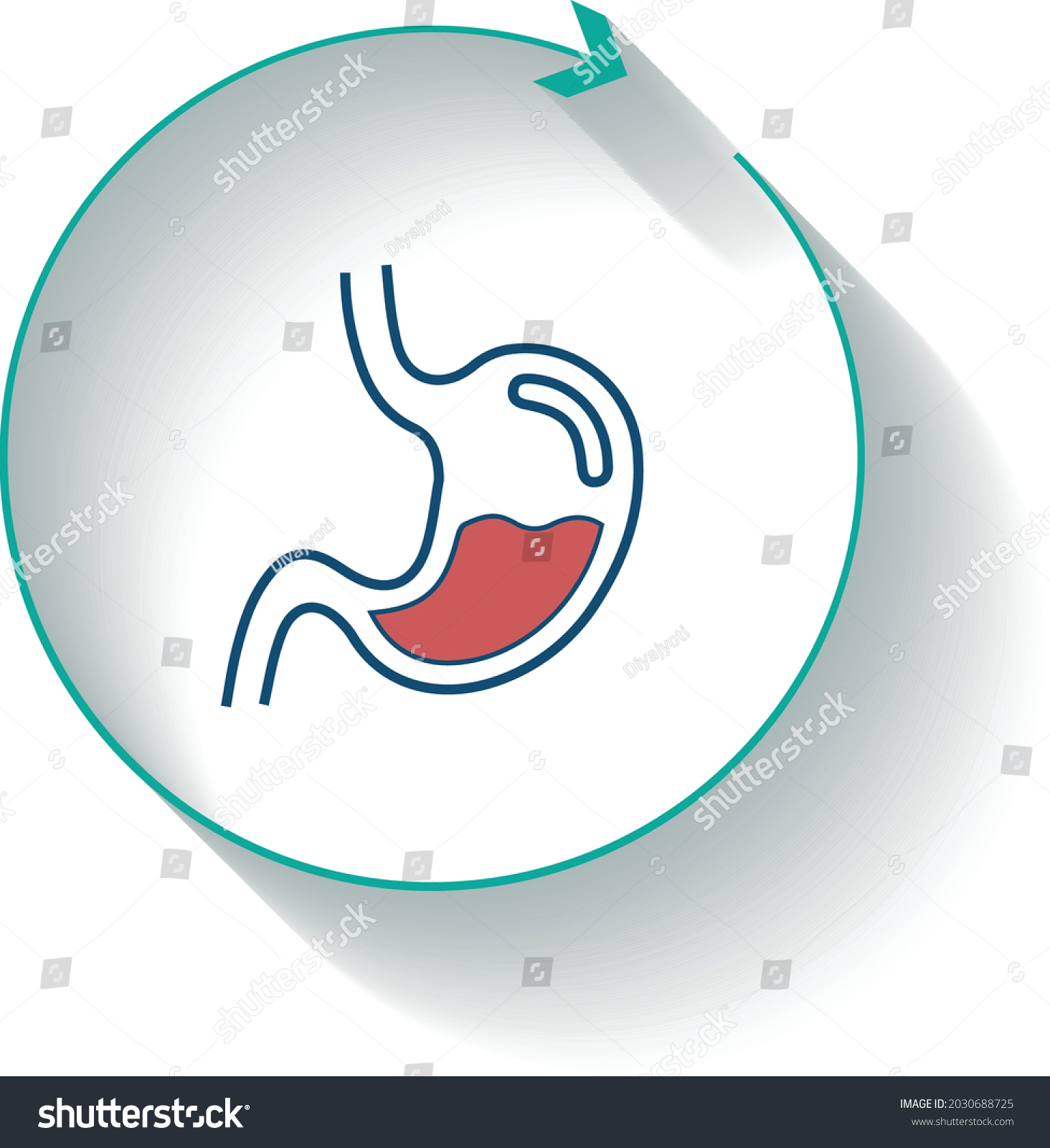 Gastroenterology Surgery Icon Vector Design Stock Vector (Royalty Free ...
