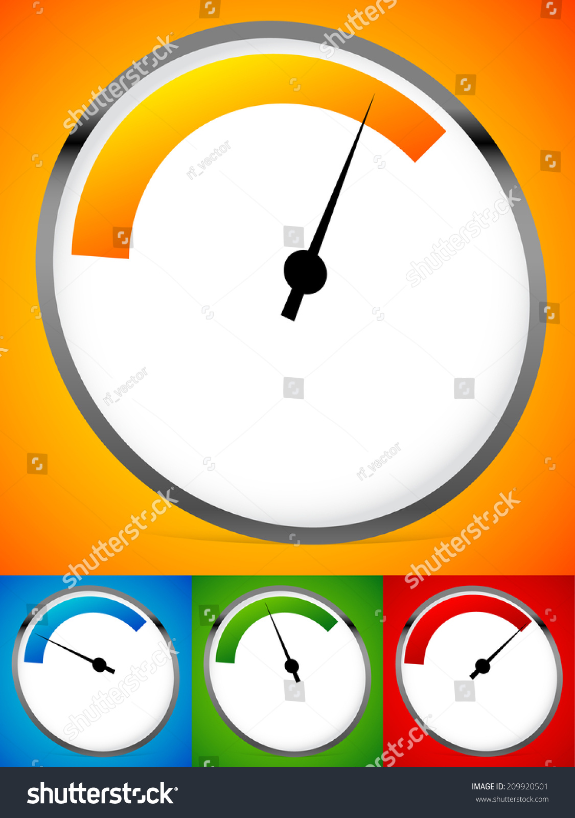 Gauge Dial Backgrounds Low Balanced High Stock Vector (Royalty Free ...