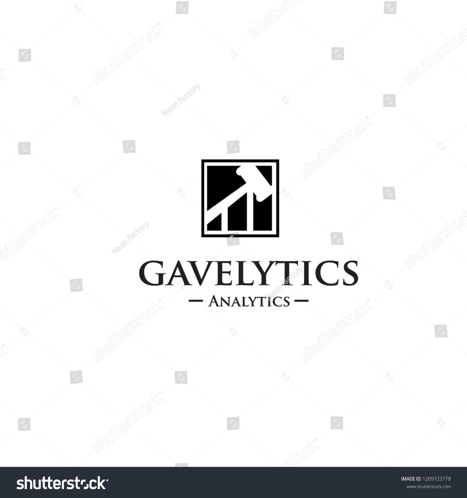 Gavel Logo Icon Designs Vector Stock Vector (Royalty Free) 1209723778 ...