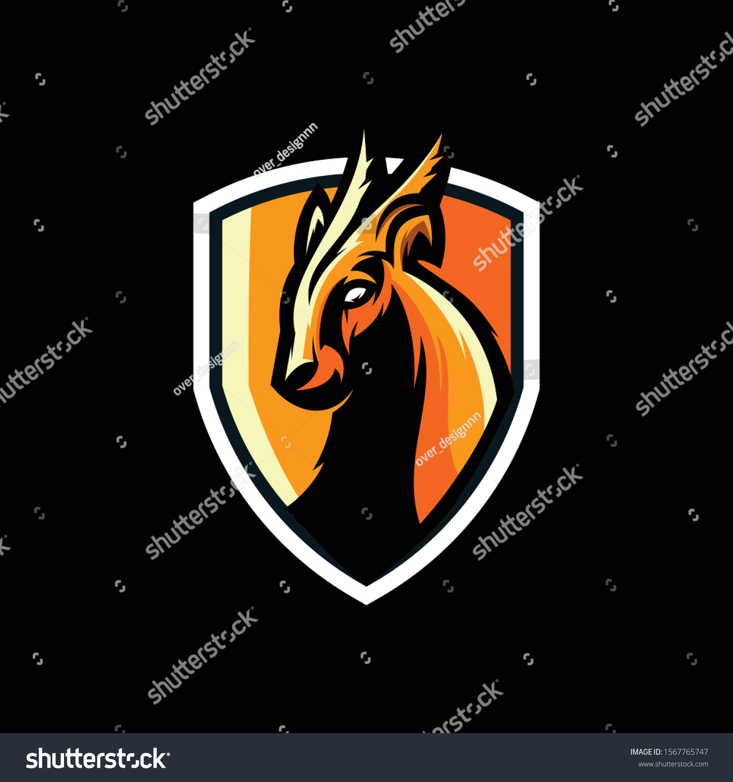 Gazelle Logo Design Premium Vector Stock Vector (Royalty Free ...