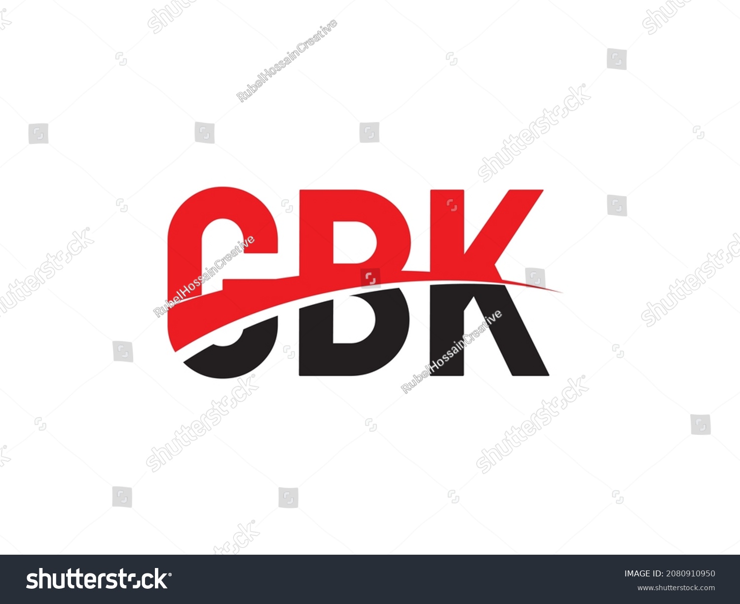 Gbk Letter Initial Logo Design Vector Stock Vector (Royalty Free ...