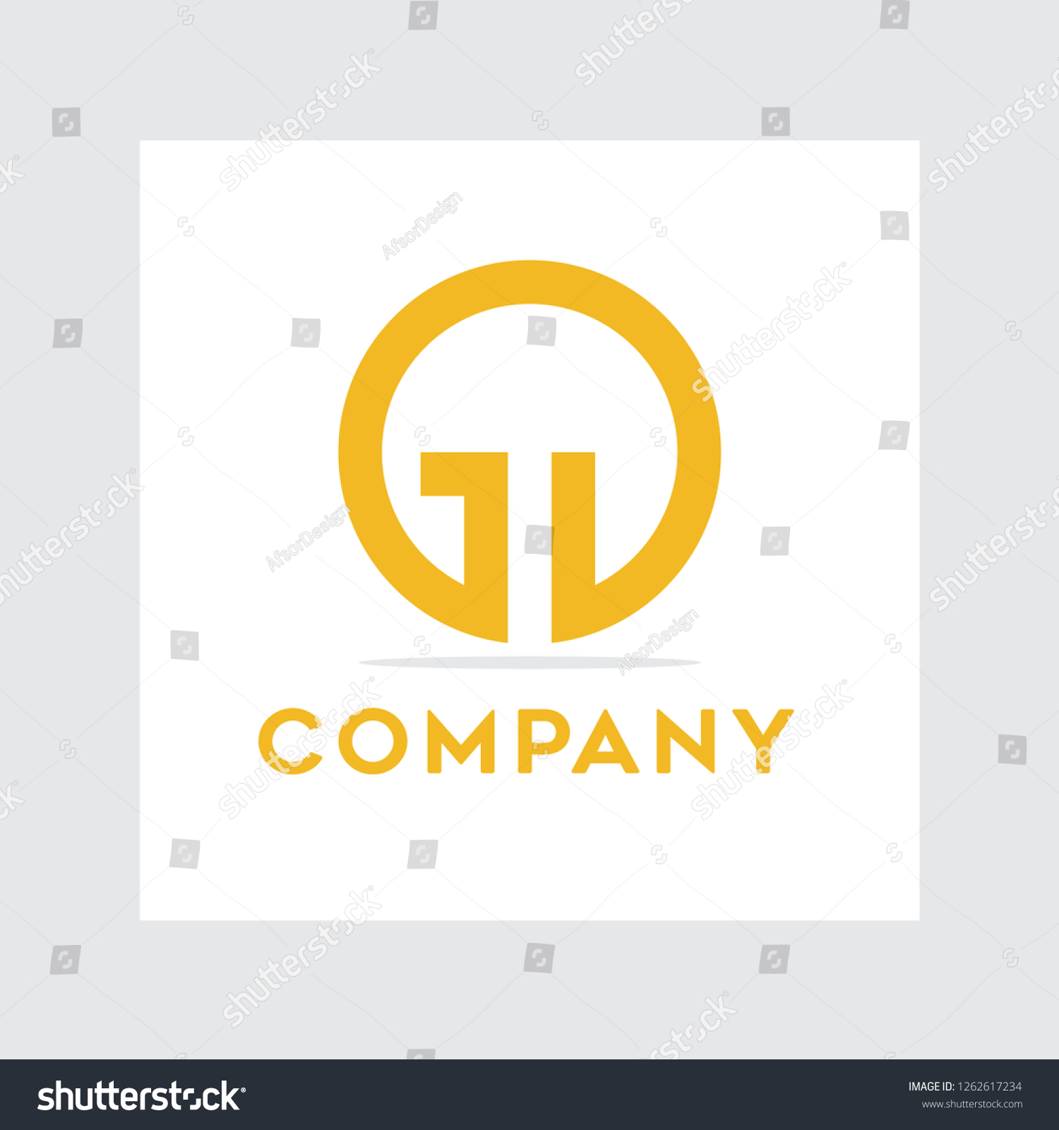 Gd Circle Logo Letter Stock Vector (Royalty Free) 1262617234 | Shutterstock