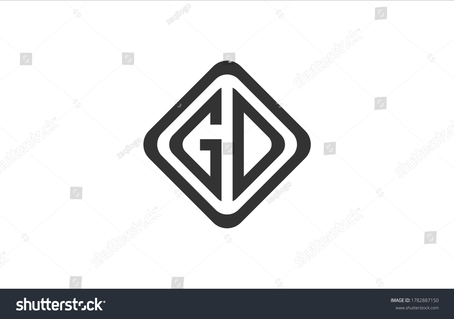 Gd Logo Vector Templates Simple Minimalist Stock Vector (Royalty Free ...