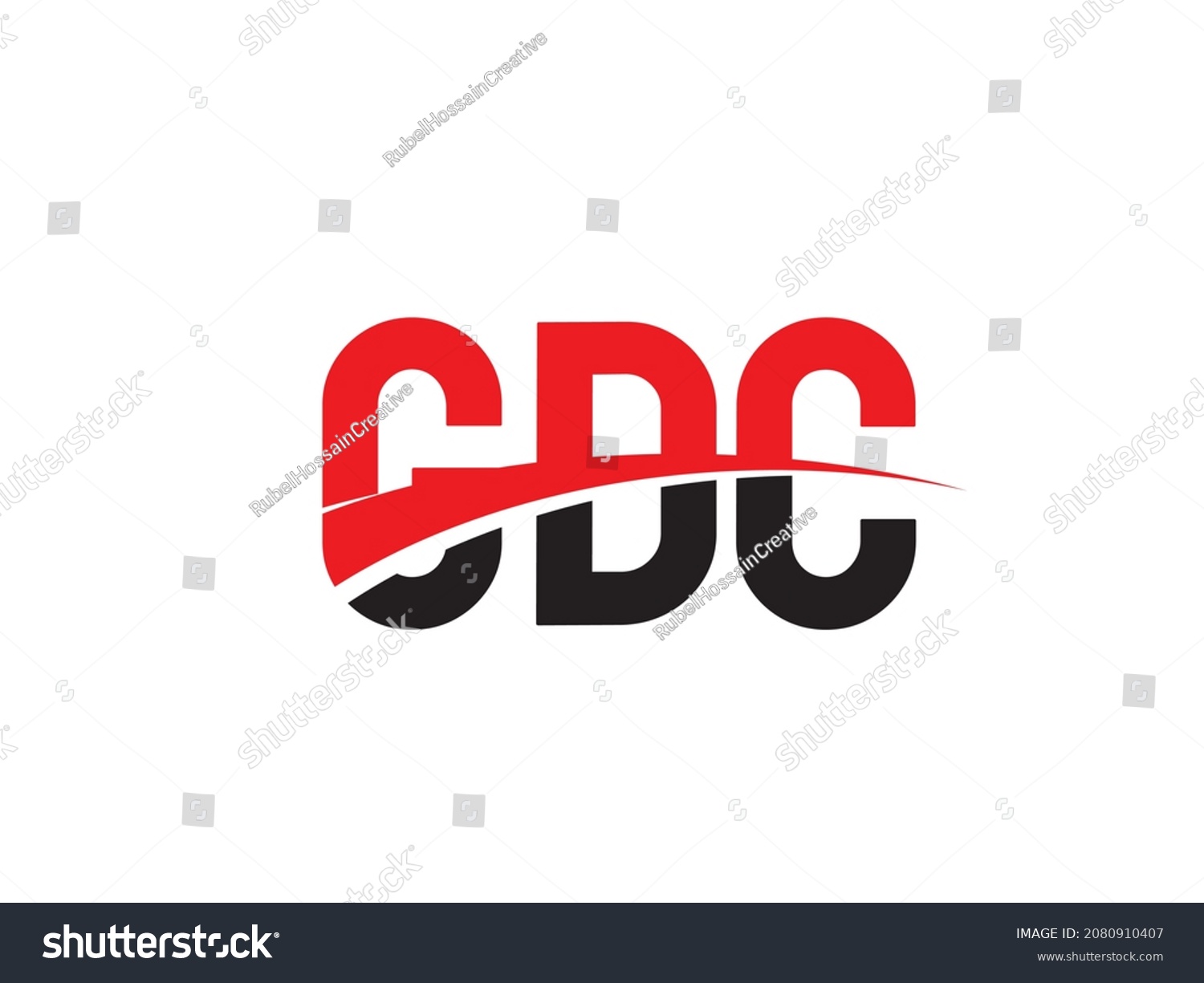 Gdc Letter Initial Logo Design Vector Stock Vector (Royalty Free ...