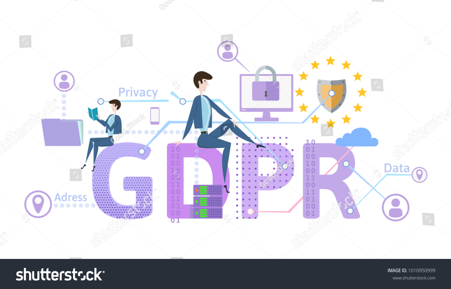 Gdpr Concept Illustration General Data Protection Stock Vector (Royalty ... Gdpr Concept Illustration General Data Protection Stock Vector (Royalty ...