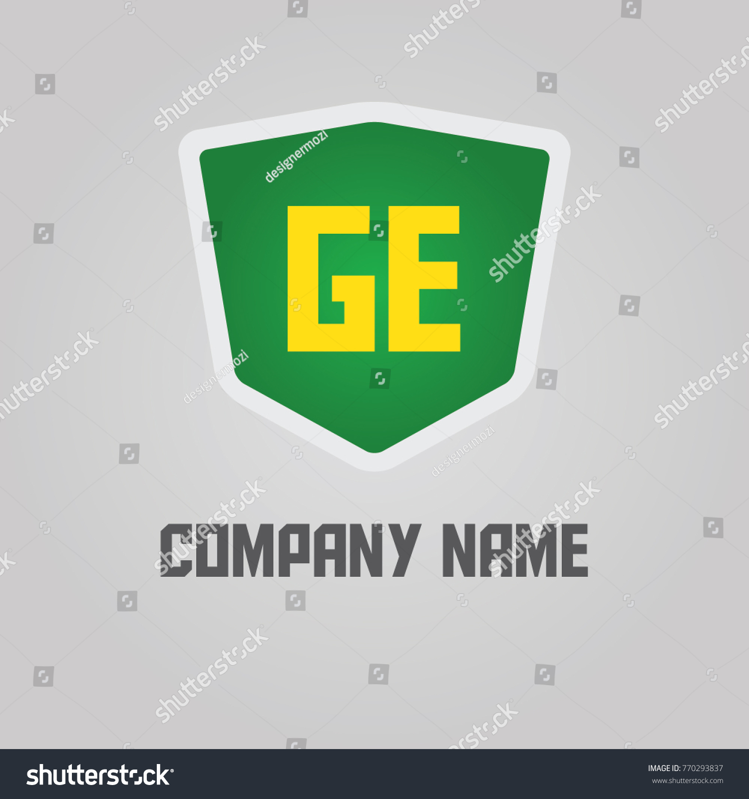 Ge Logo Design Shield: เวกเตอร์สต็อก (ปลอดค่าลิขสิทธิ์) 770293837 ...