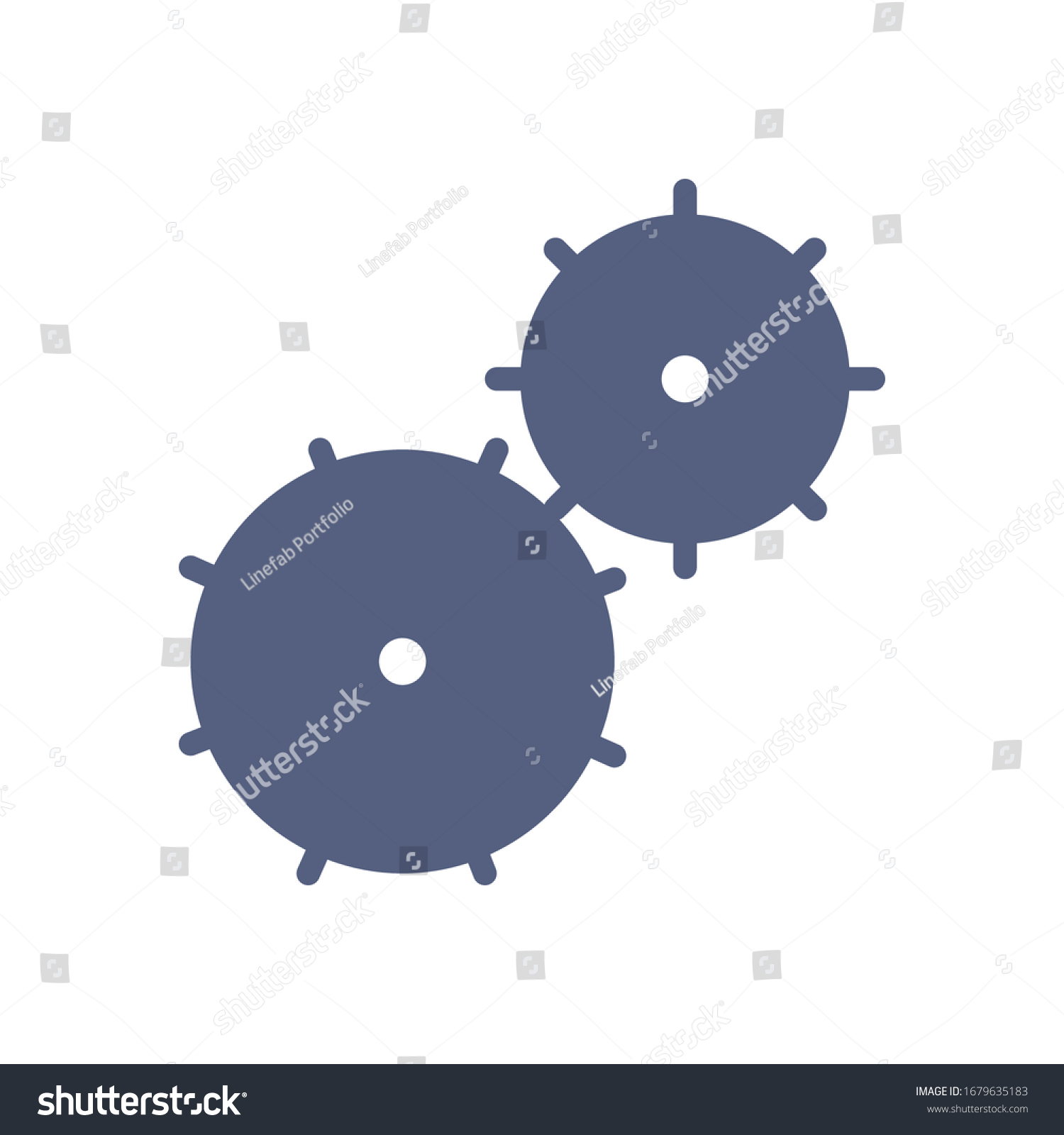 Gear Icon Graphic Design Projects Stock Vector (Royalty Free ...
