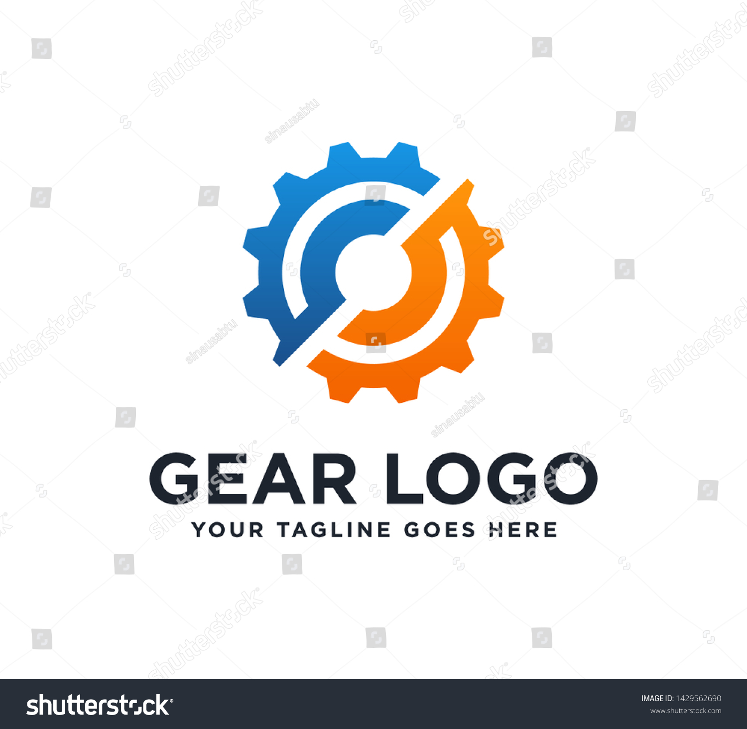 Gear Logo Template Design Vector Illustration Stock Vector (Royalty ...